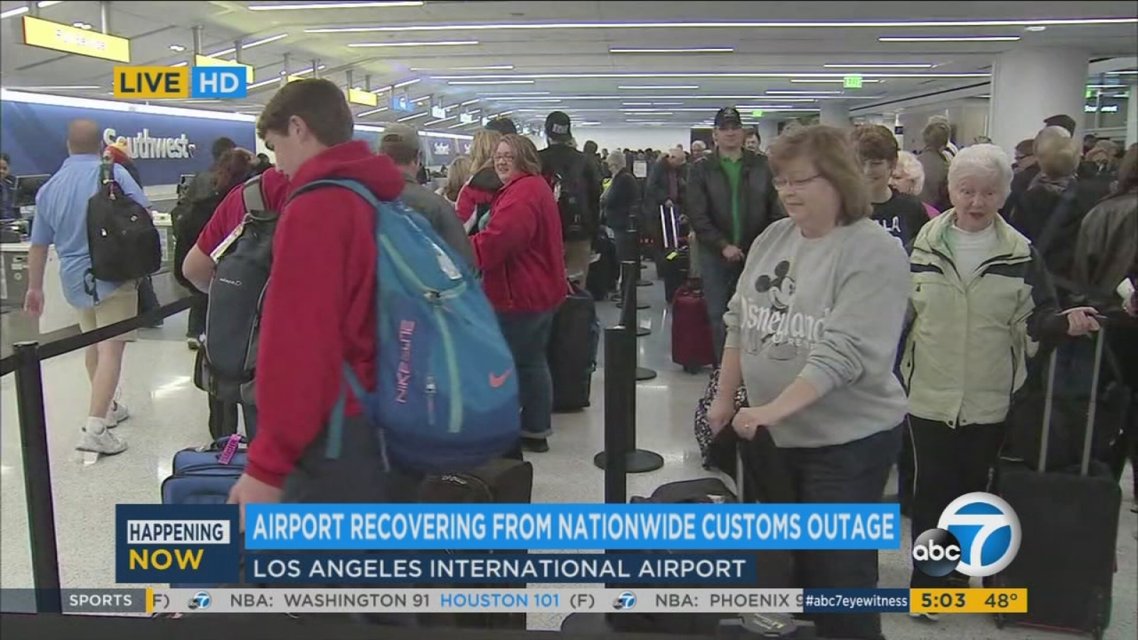 Long lines pack LAX on last day of holiday rush - ABC7 Los Angeles