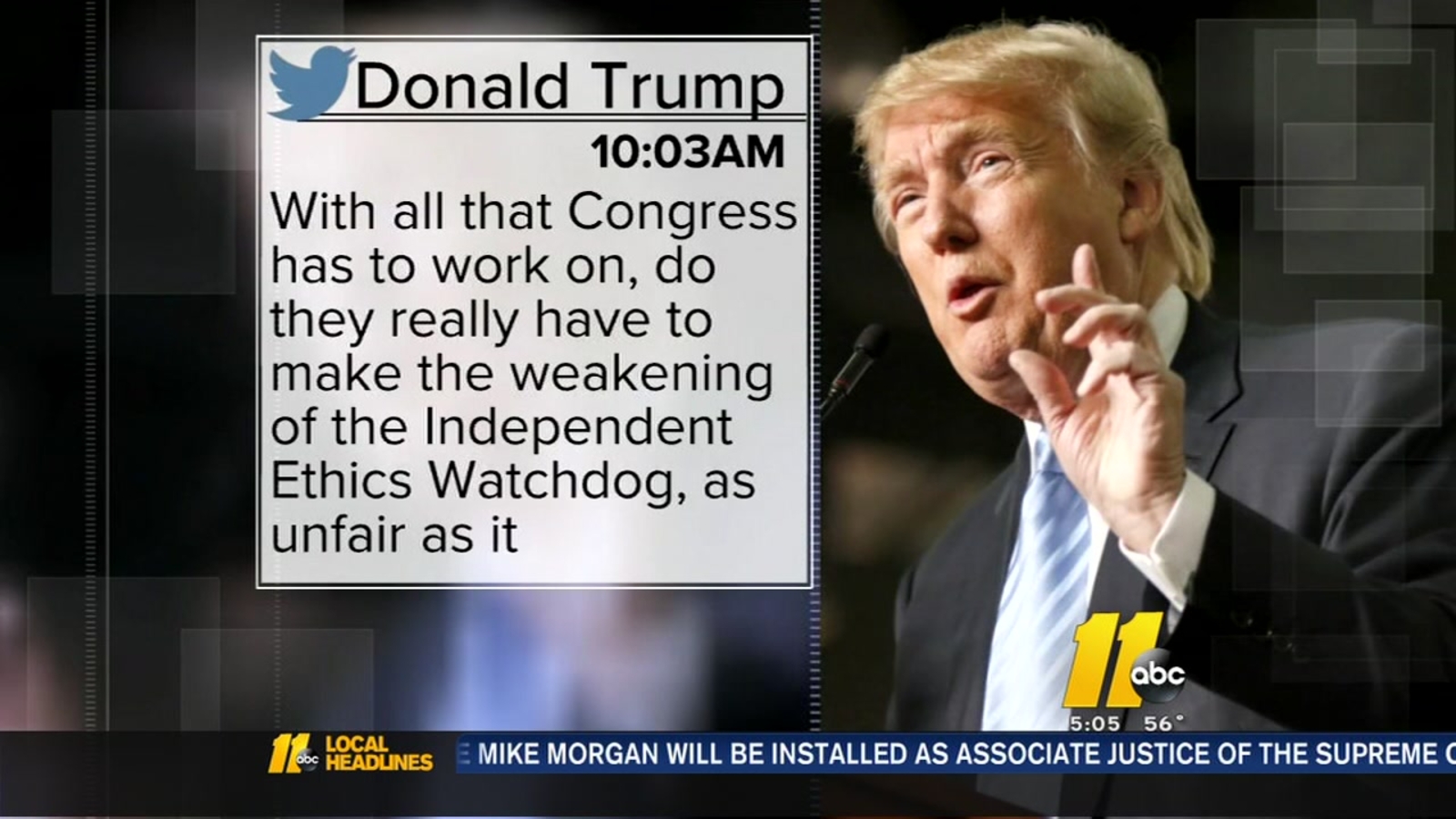 Trump questions US intelligence as governing challenges loom - ABC11 ...