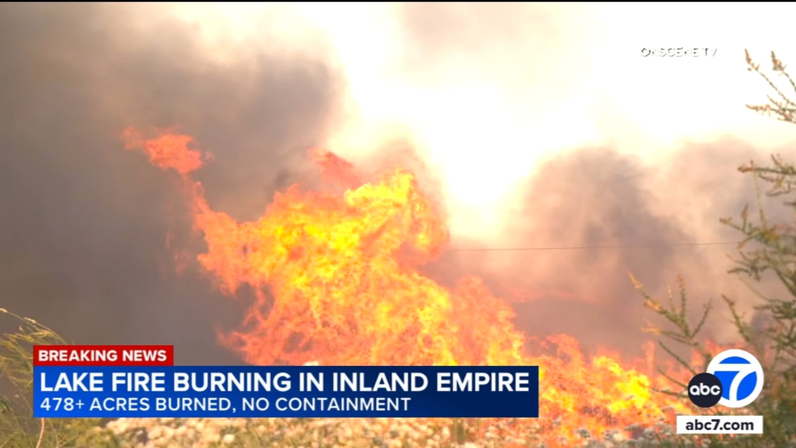 Crews battle brush fire in Inland Empire near Silverwood Lake, forces ...