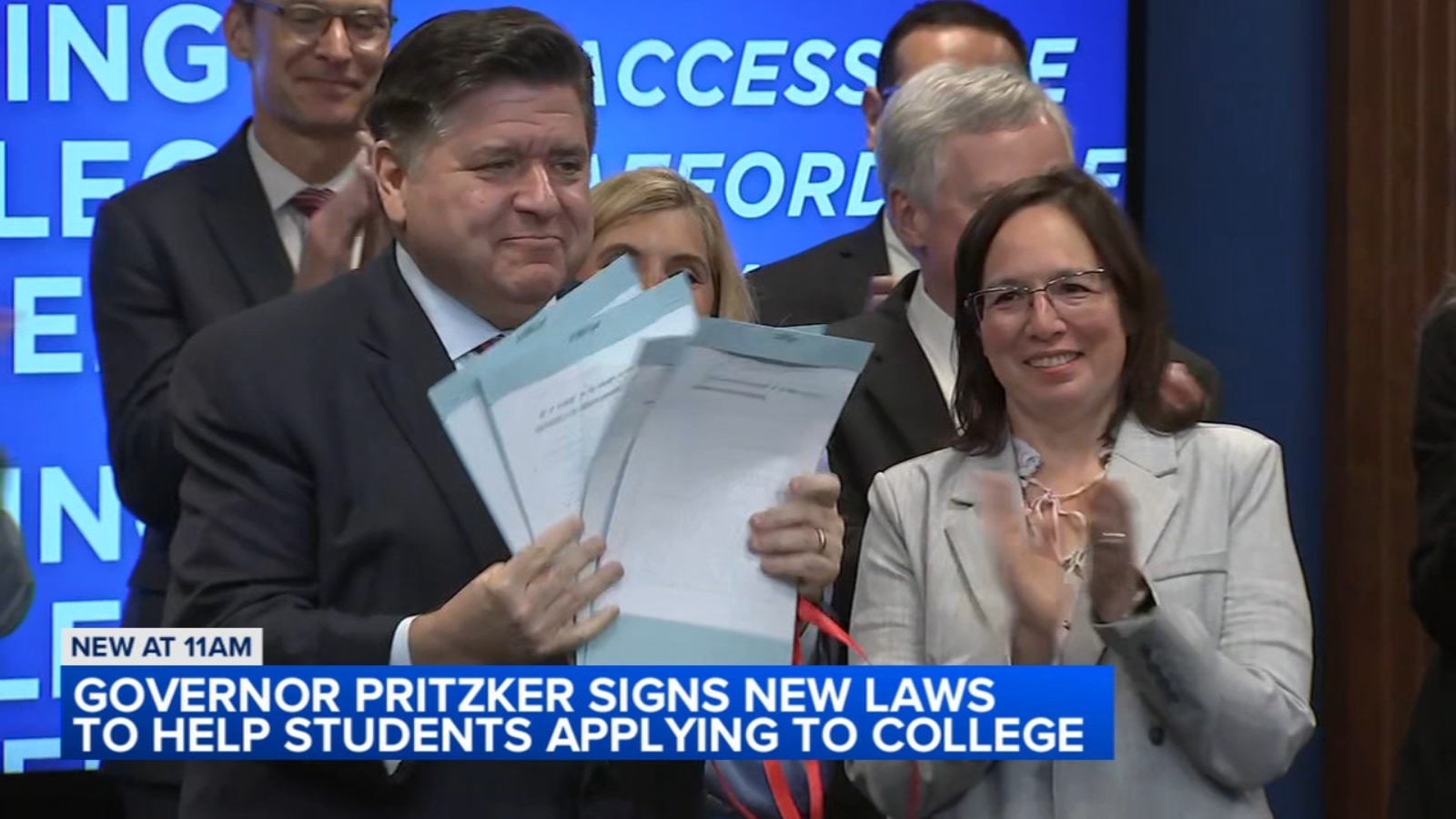 Governor JB Pritzker signs college access and affordability Illinois students into law in ...