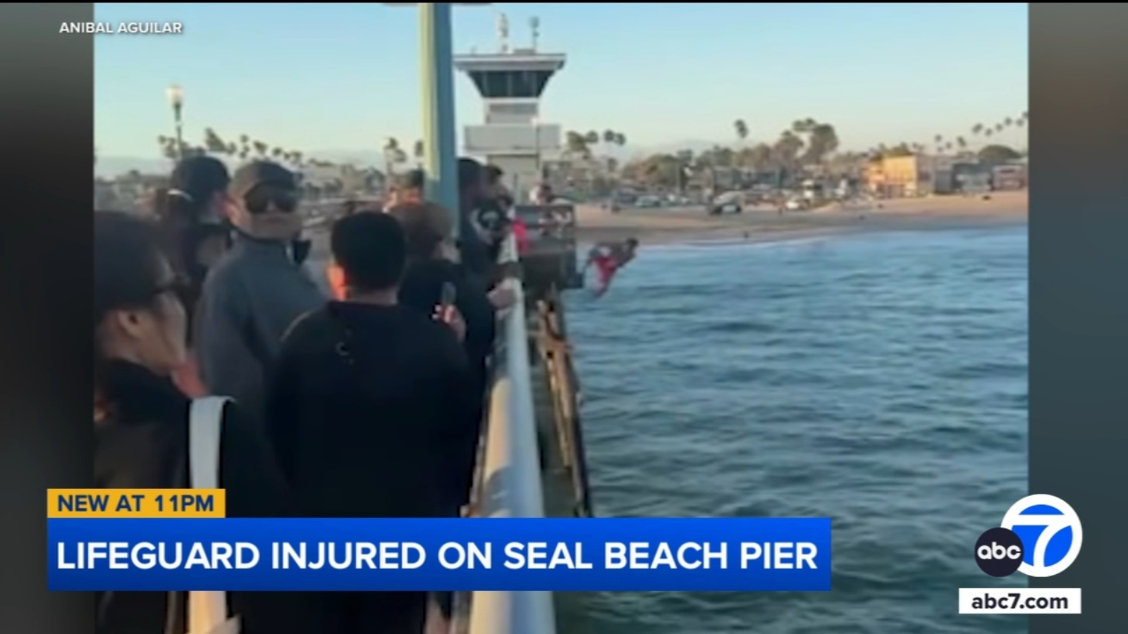 Lifeguard injured after jumping off, slamming into Seal Beach Pier ...