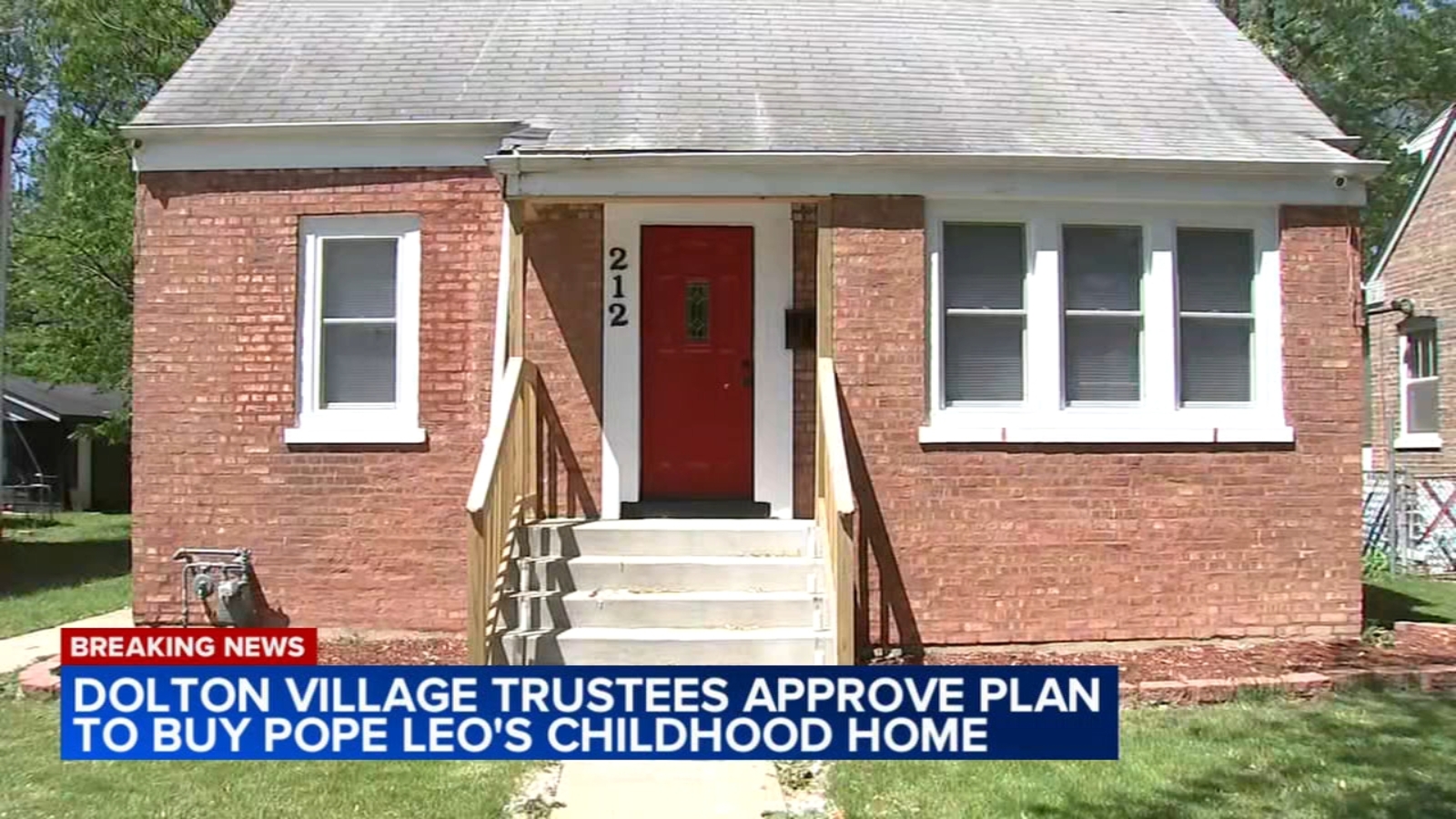 Dolton Village Board votes to purchase Pope Leo's childhood home at 212 ...