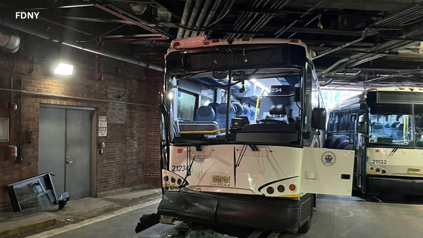 2 buses collide at Port Authority Bus Terminal in New York City, 12 people injured - ABC7 New York