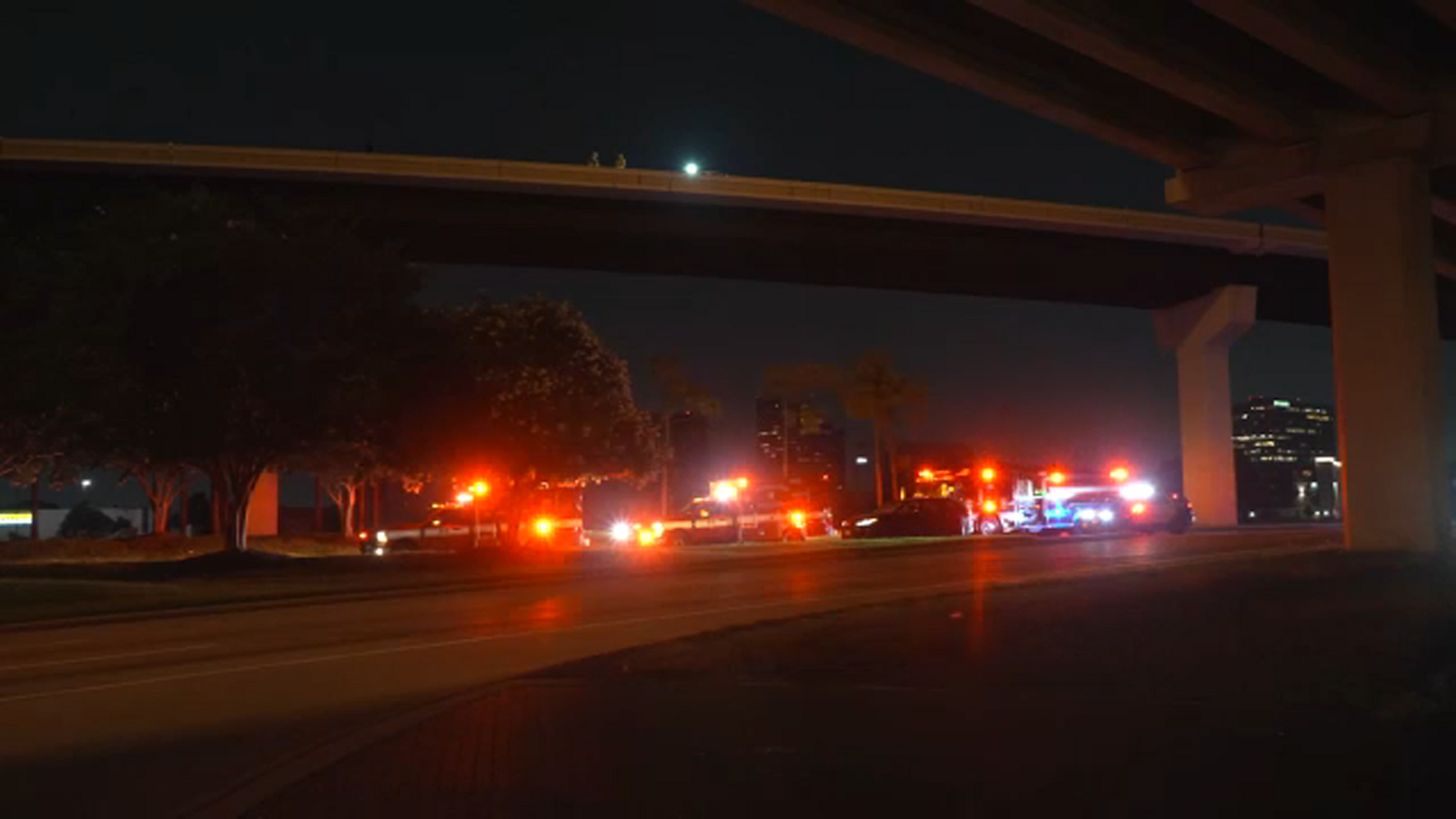 Motorcyclist critically hurt after crashing off flyover in possible ...