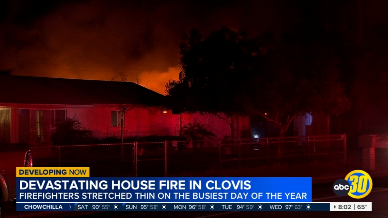 Clovis family devastated after fire destroys home - ABC30 Fresno