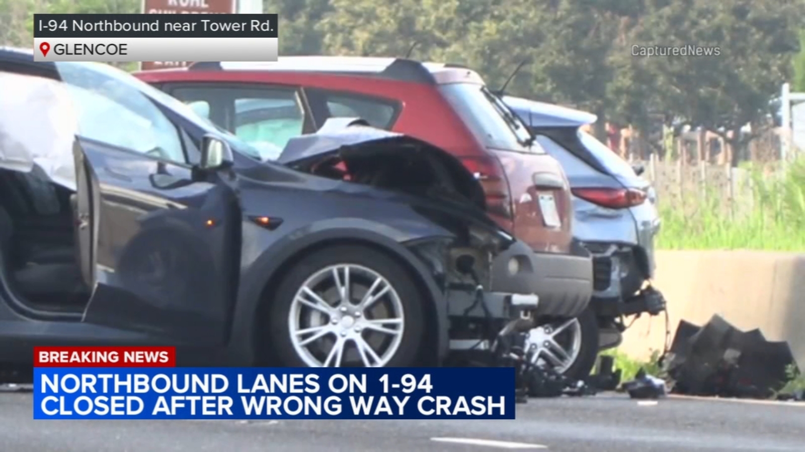 1 injured in 4-vehicle Edens Expressway crash; all lanes reopen, Illinois State Police says ...