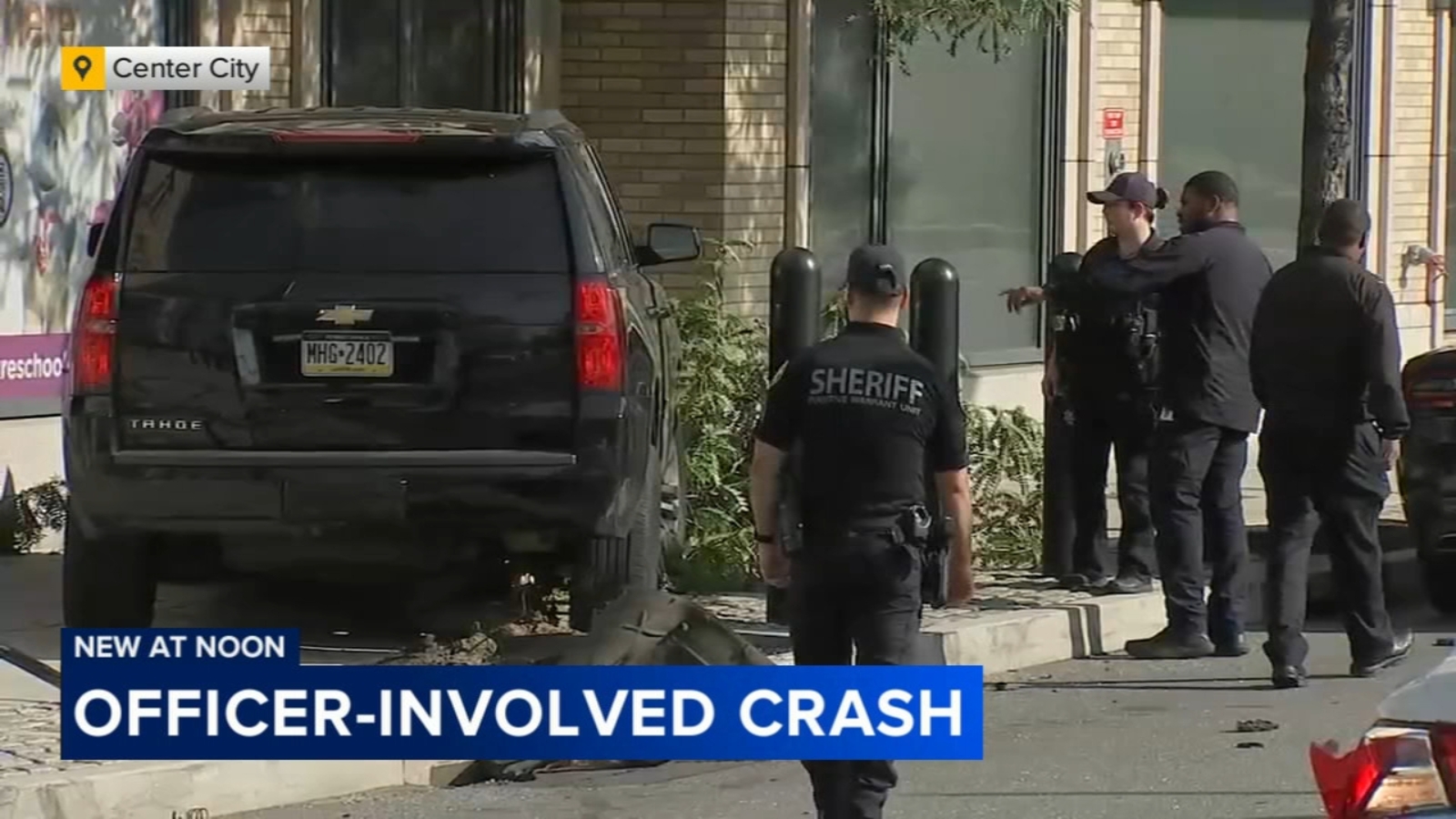Center City crash involving police vehicle leaves 3 injured - 6abc ...
