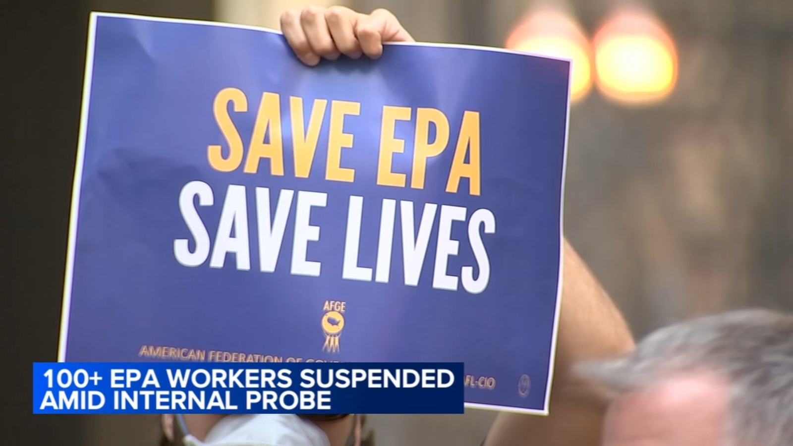 EPA workers rally after put on leave after criticizing Donald Trump ...