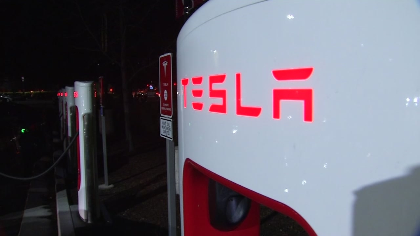 Tesla to begin charging for electric car superchargers - ABC7 San Francisco