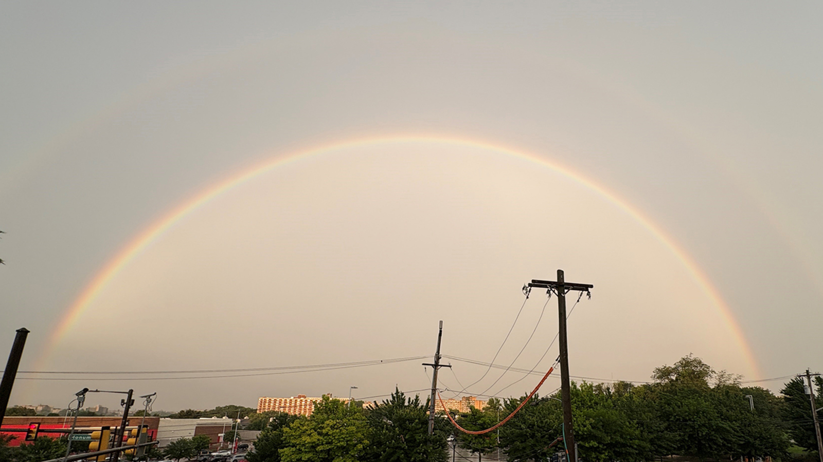 Brilliant rainbow appears over the region after severe storms - 6abc ...