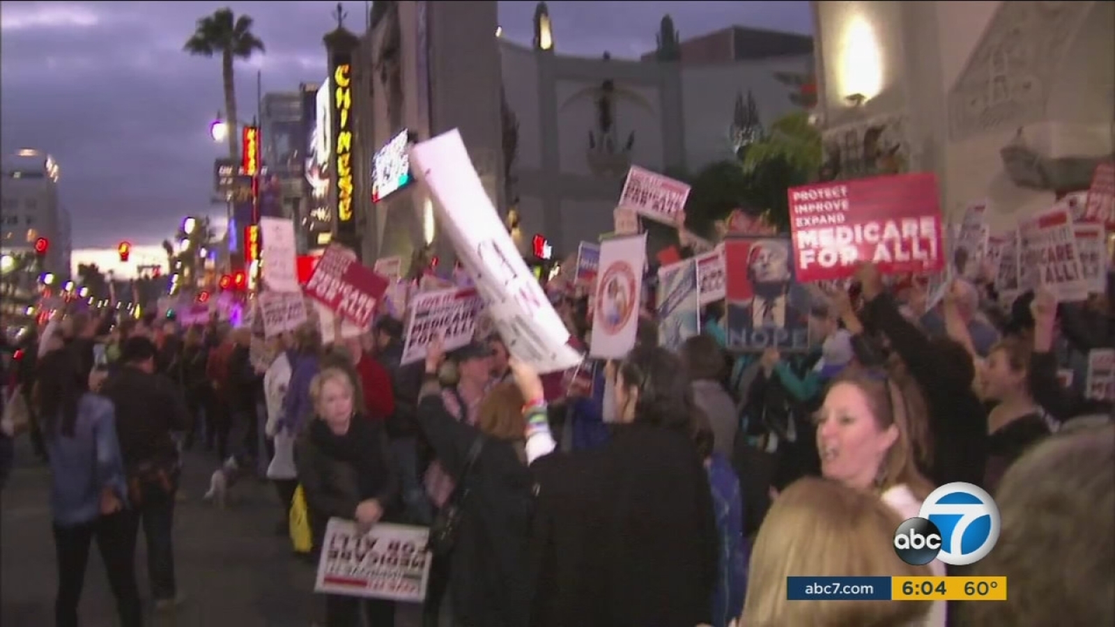 Hundreds gather in Hollywood for 'Save Our Health Care' rally - ABC7 ...