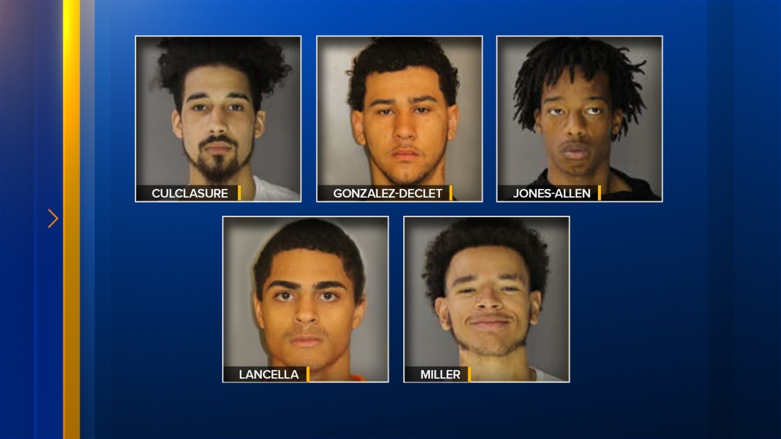 Police searching for suspect after 5 charged in connection to ...