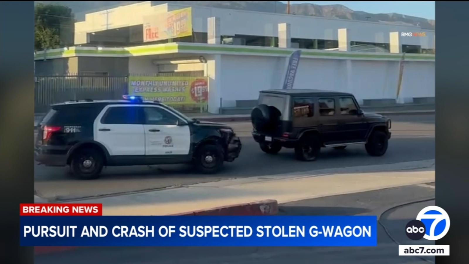 LAPD officer loses control, crashes into business during chase in ...