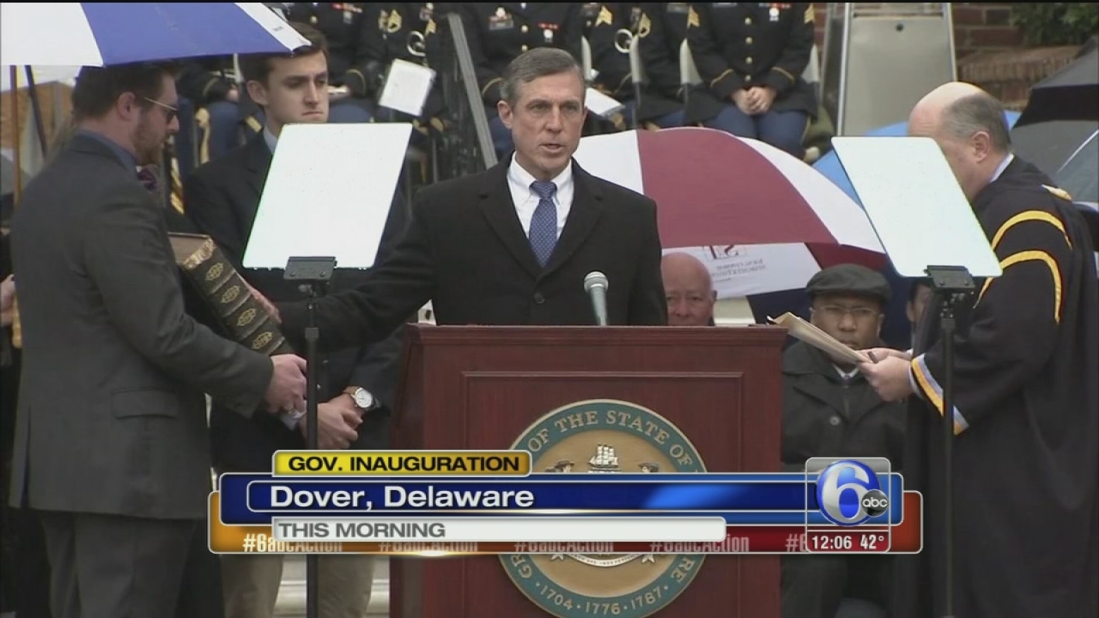 John Carney sworn in as governor of Delaware - 6abc Philadelphia