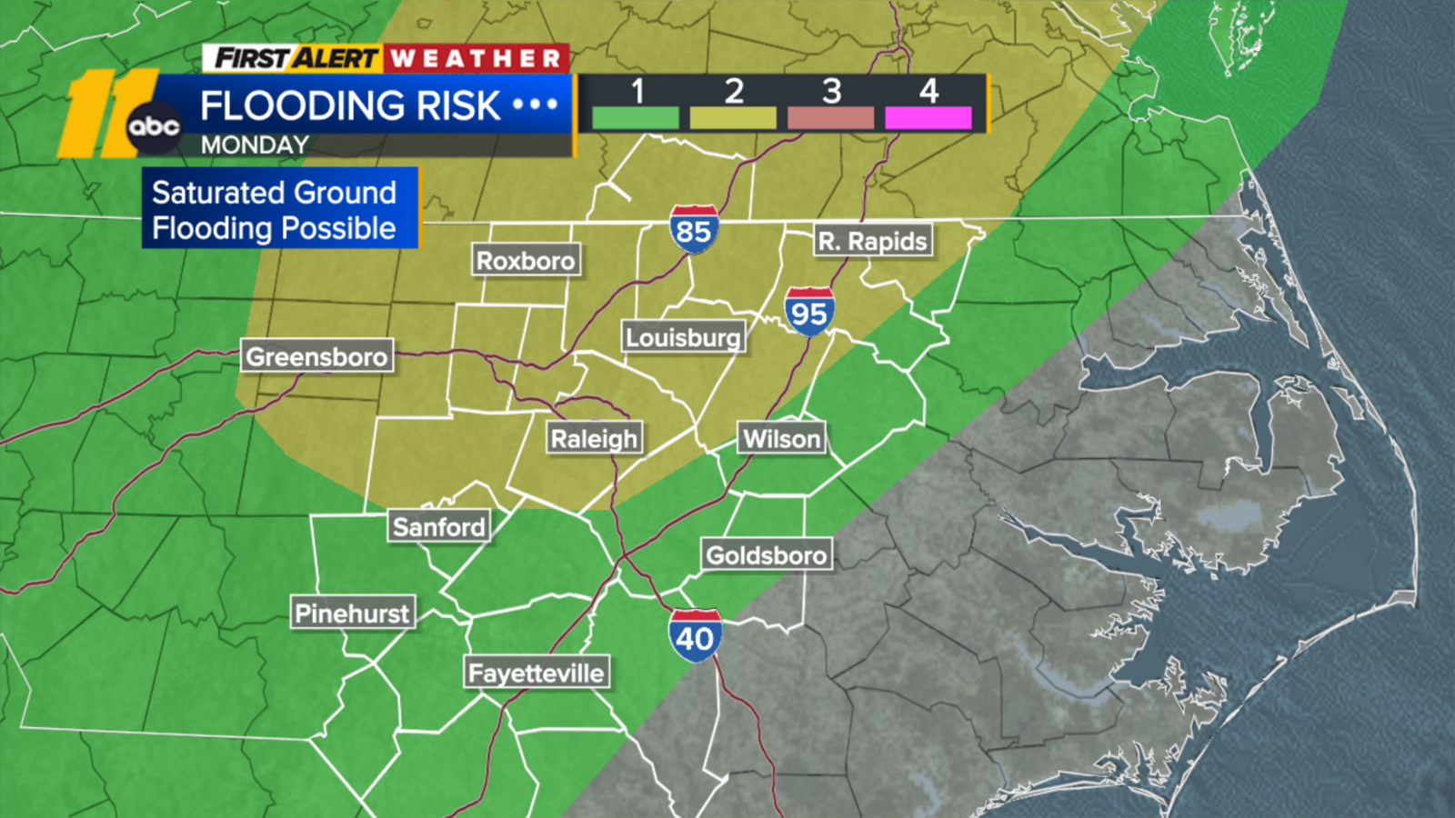 NC weather | Scattered storms possible Saturday and Sunday across ...