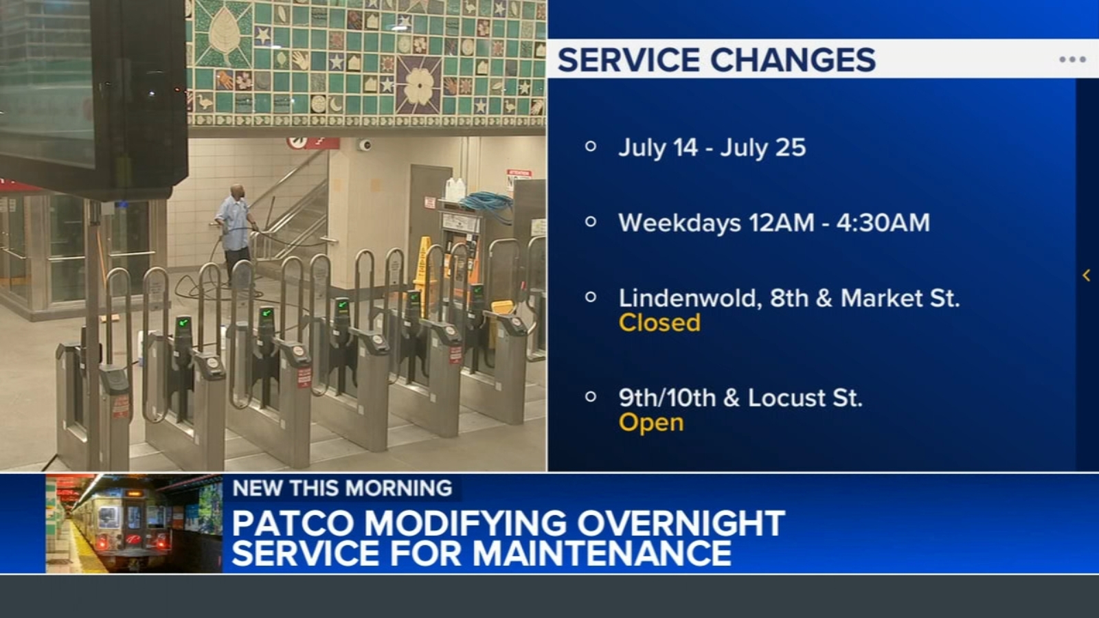 Commuter Alert: PATCO modifying overnight service for maintenance ...