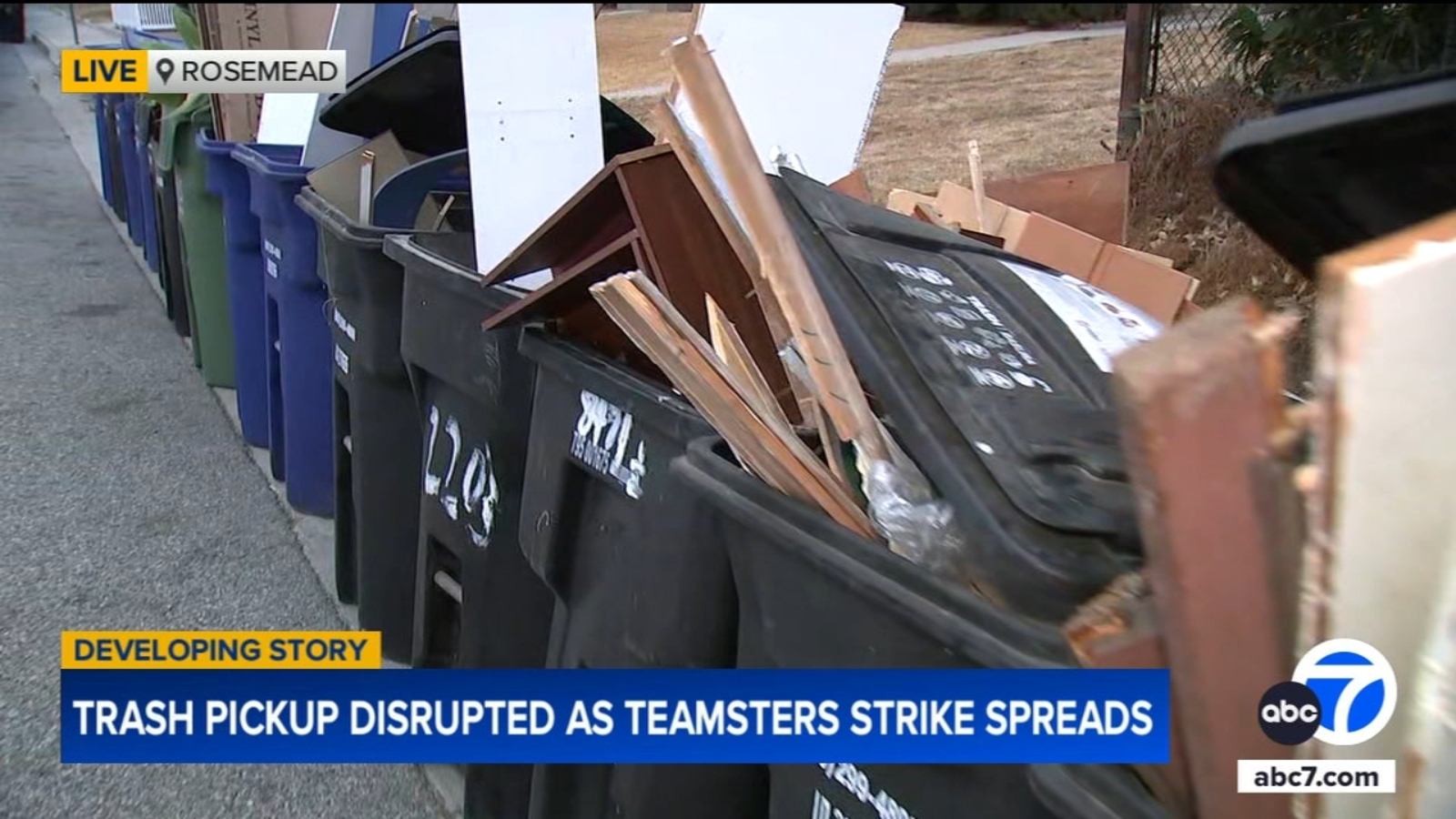 Some LA County cities see disruption of trash pickup service as workers ...