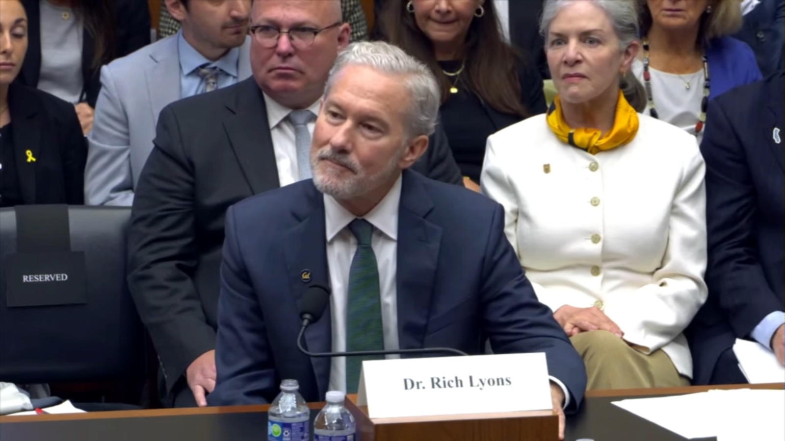 UC Berkeley chancellor Rich Lyons testifies in front of House committee ...