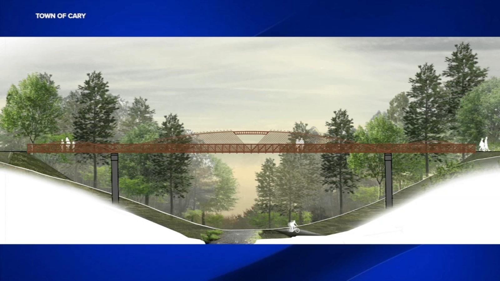 New pedestrian bridge coming to Cary, road closure starting next week ...