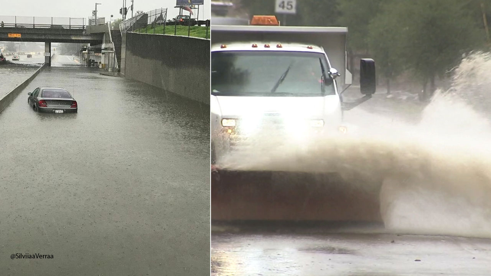 SoCal storm prompts freeway closures due to flooding - ABC7 Los Angeles