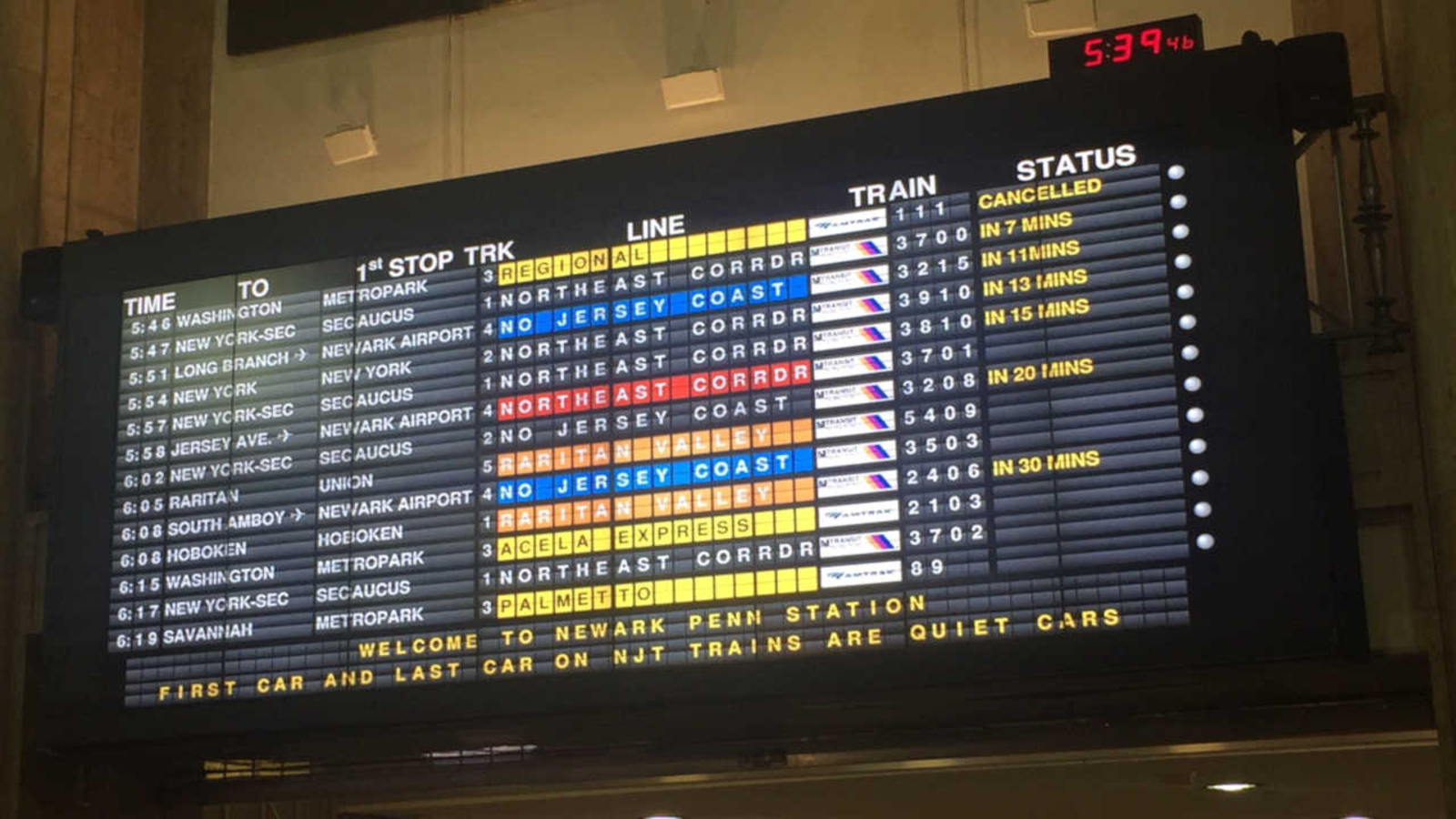 NJ Transit warns riders of slow commute due to weather - ABC7 New York