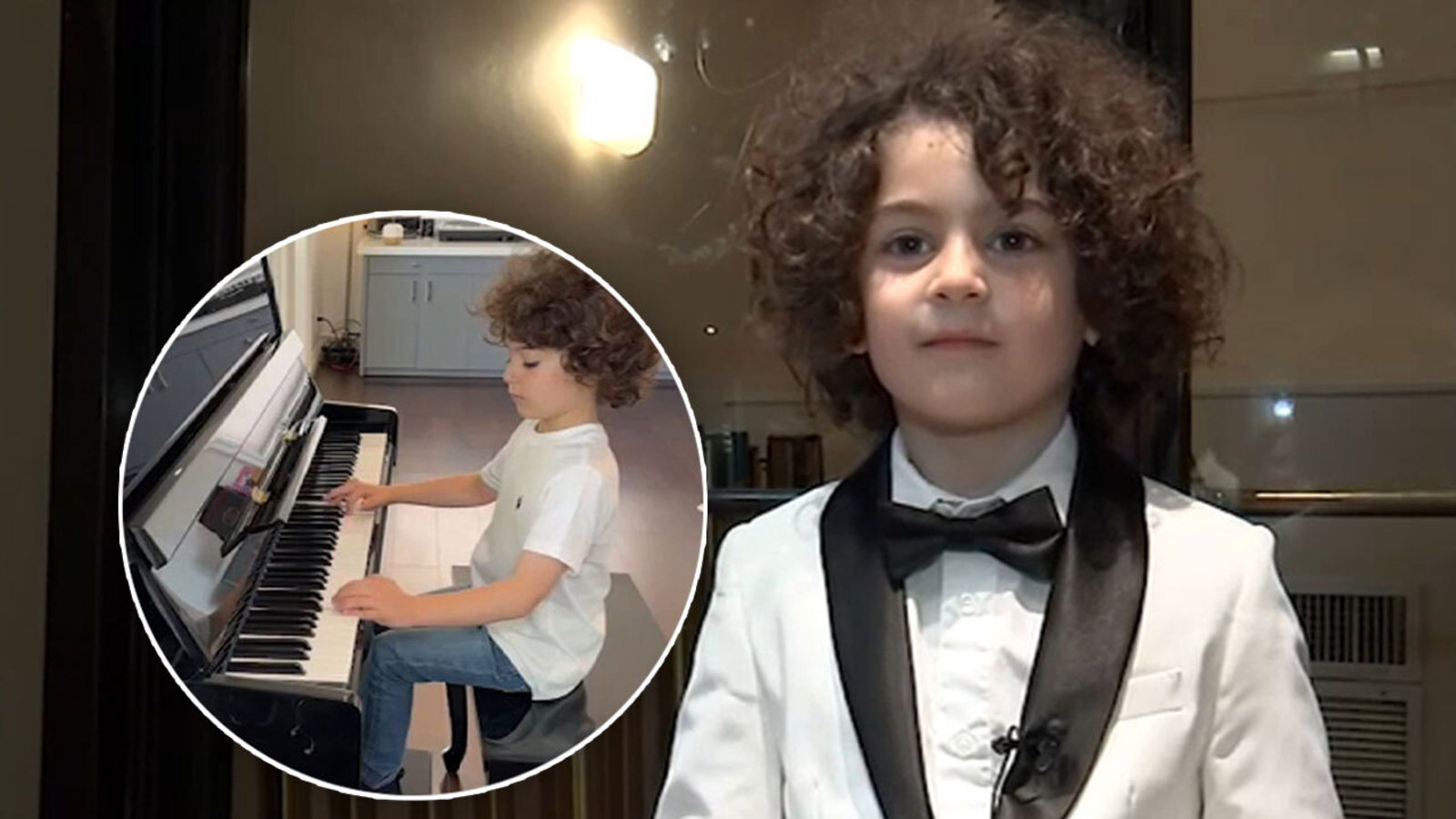 5-year-old prodigy pianist Alec Van Khajadourian of LA becomes one of ...