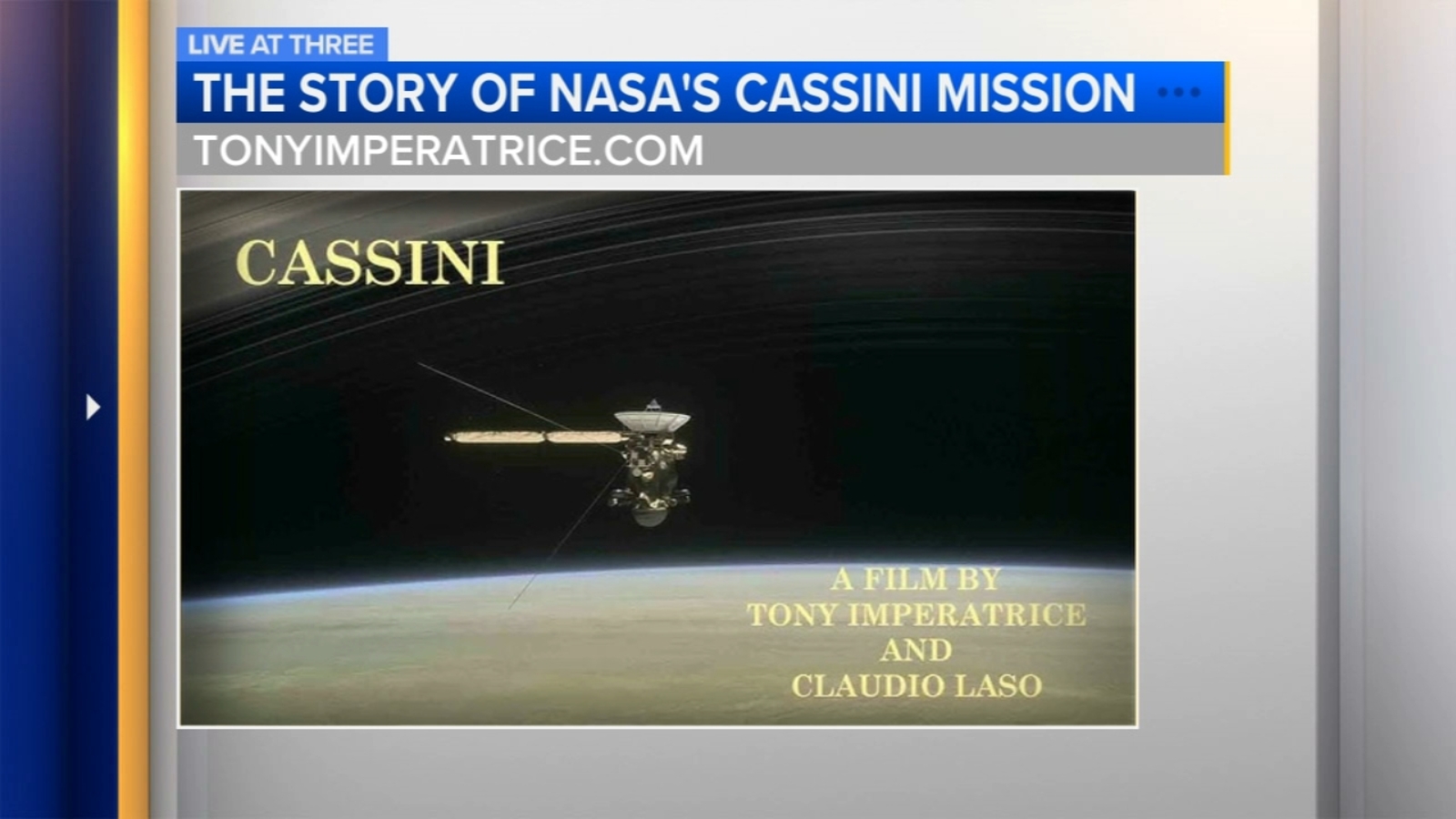 Experience telling the story of NASA's Cassini Mission to Saturn ...