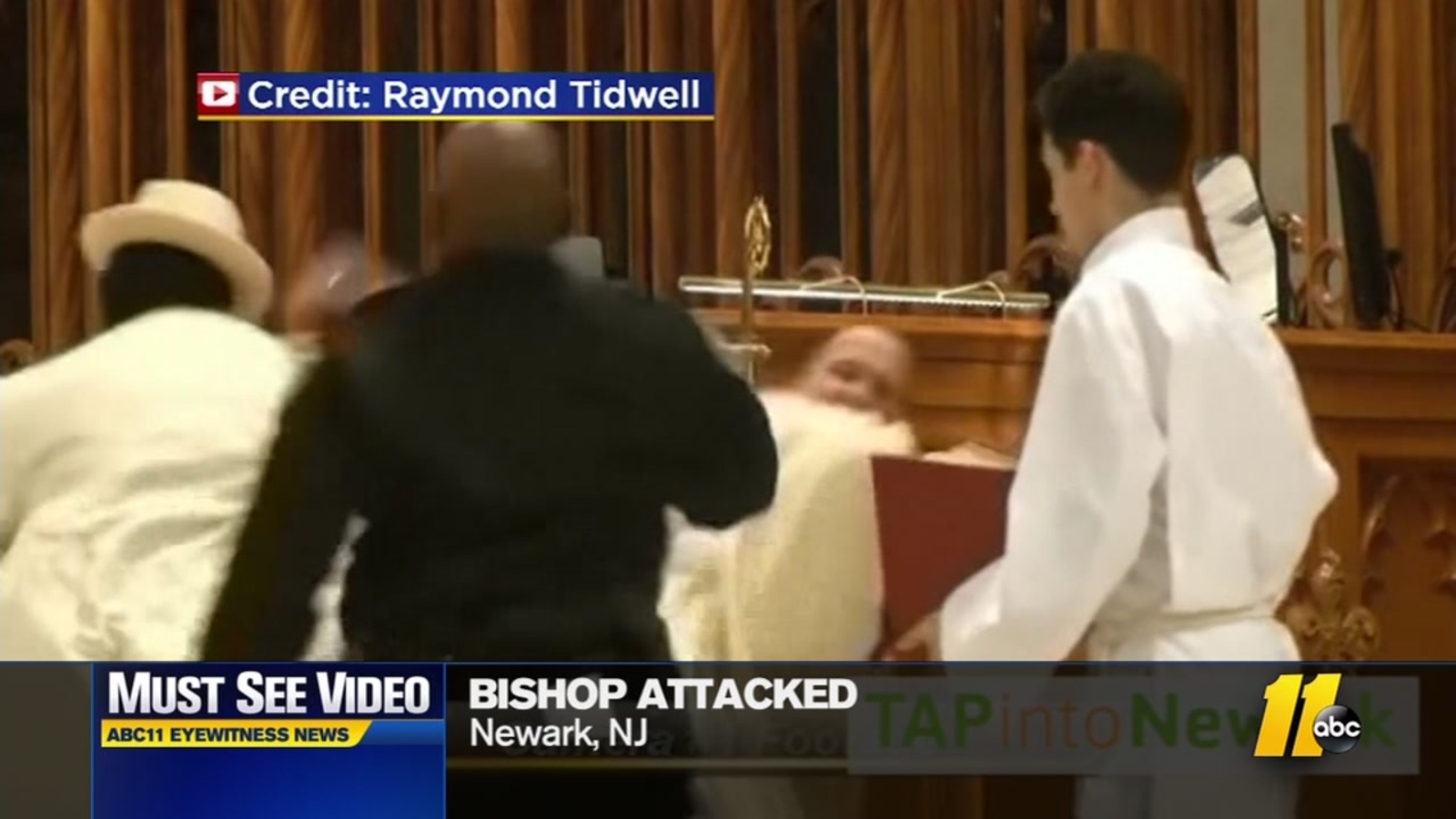 Must-see video: New Jersey bishop punched during Mass - ABC11 Raleigh ...