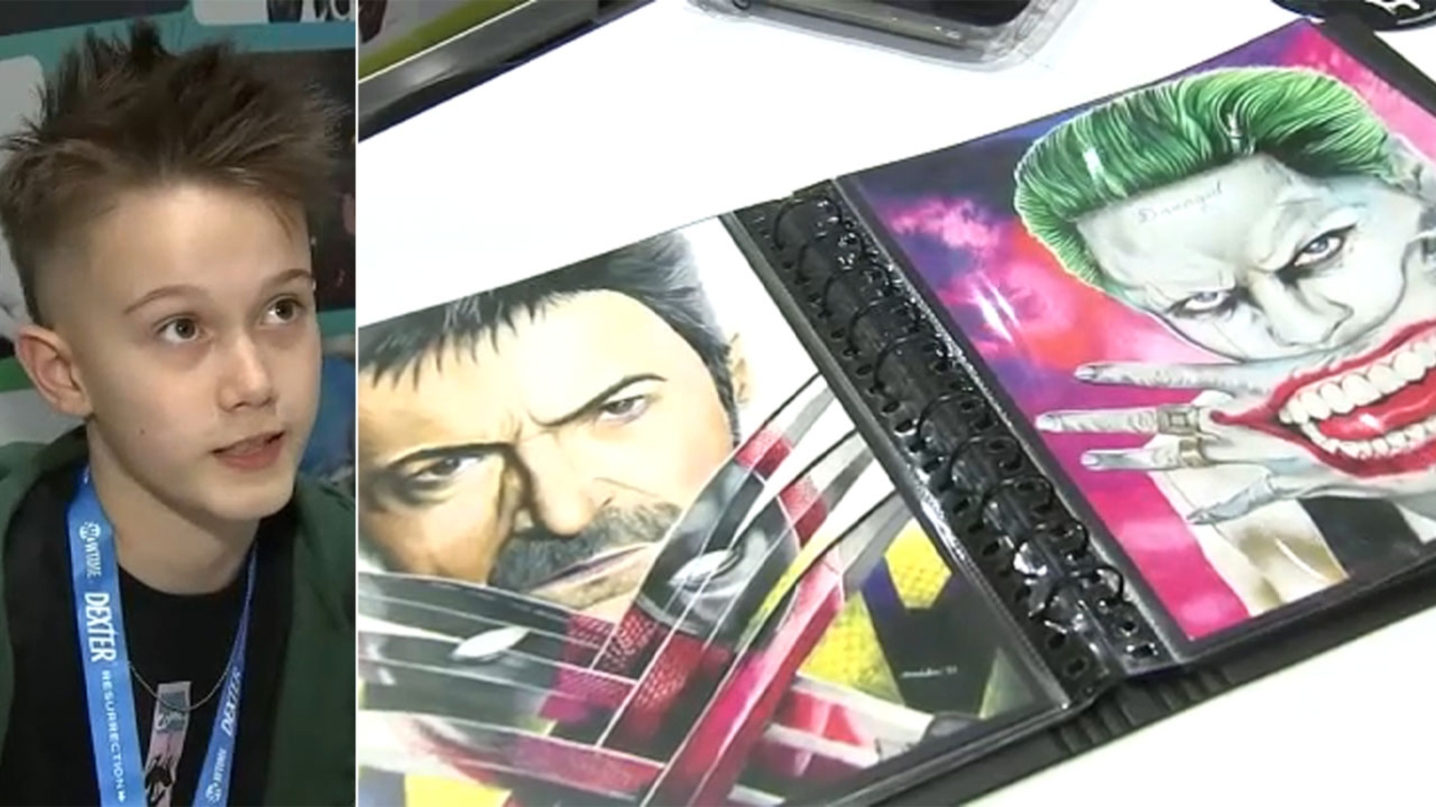 11-year-old artist Maddax Mendonca amazes Comic-Con fans with ...