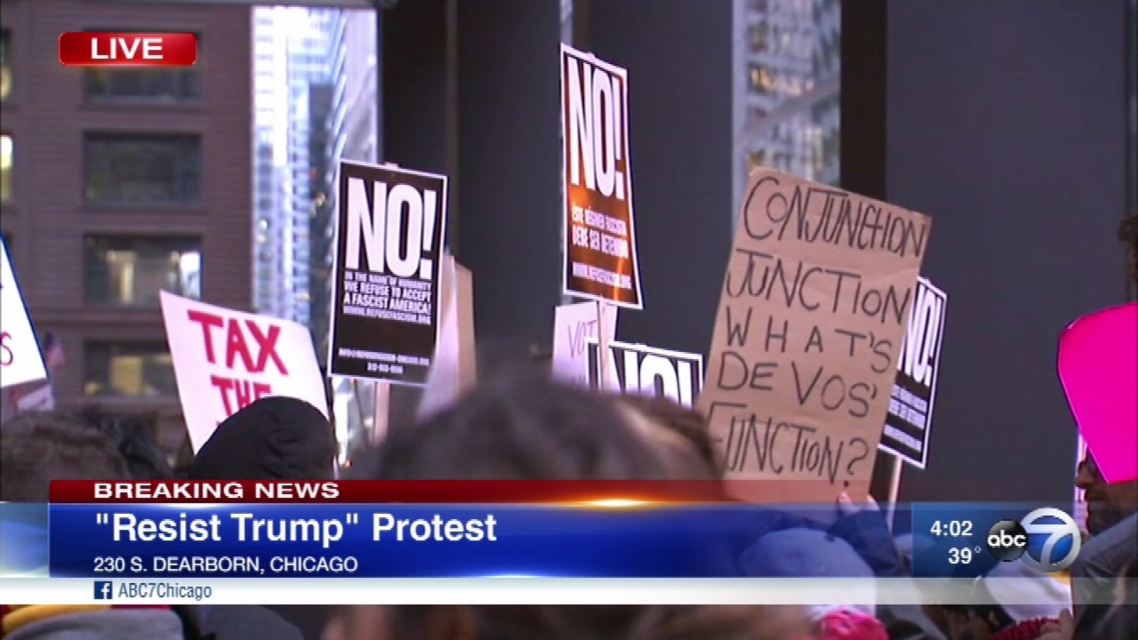 7 arrested at #ResistTrumpTuesday protest in Chicago - ABC7 Chicago