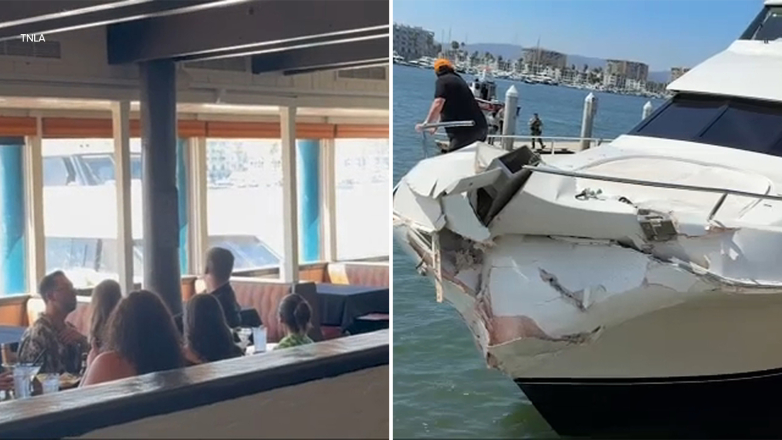 Impresionante video muestra cómo un yate choca contra un muro cerca de ...