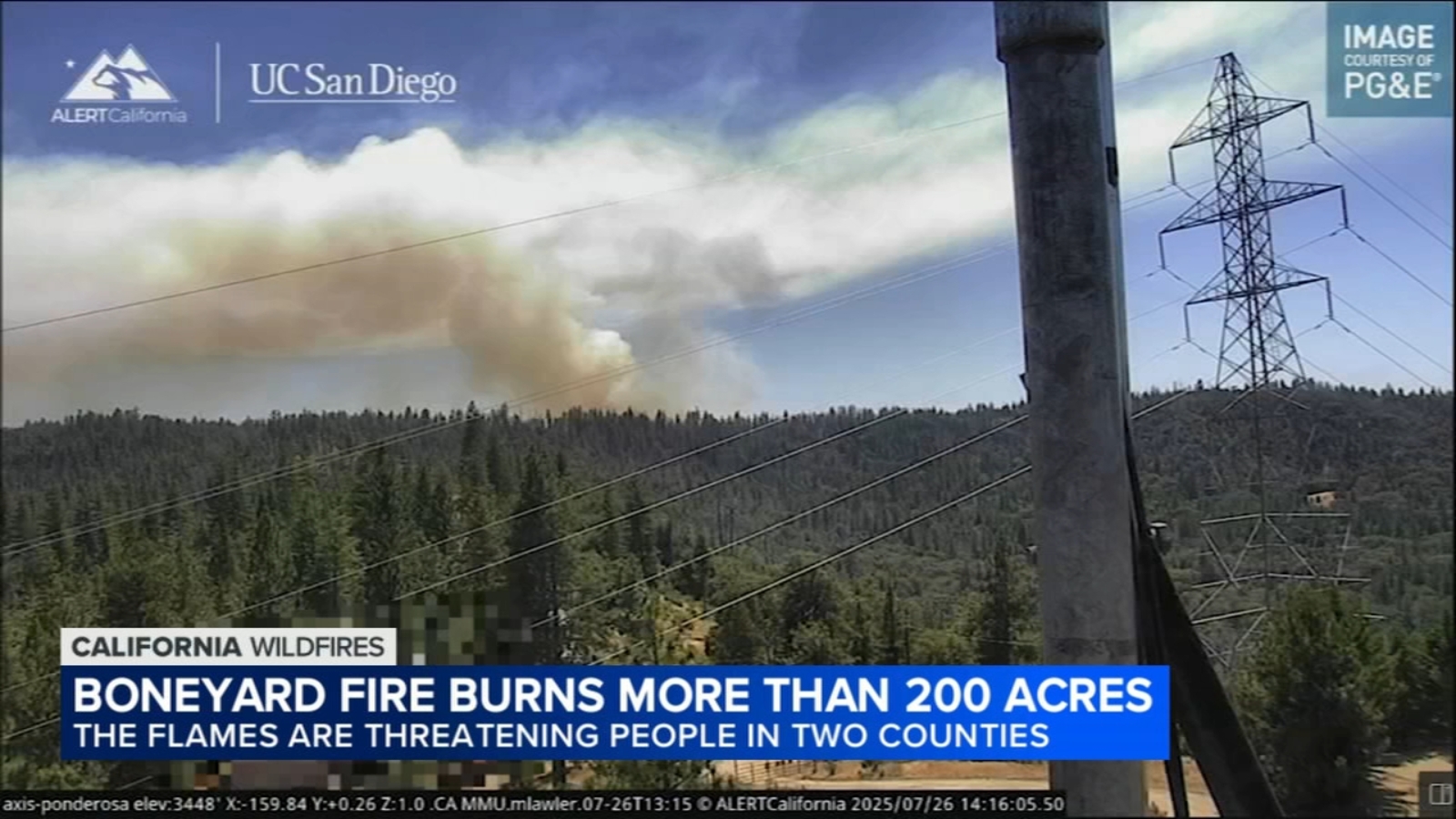 Boneyard Fire sparks mandatory evacuations near the Tuolumne/Mariposa county line - ABC30 Fresno