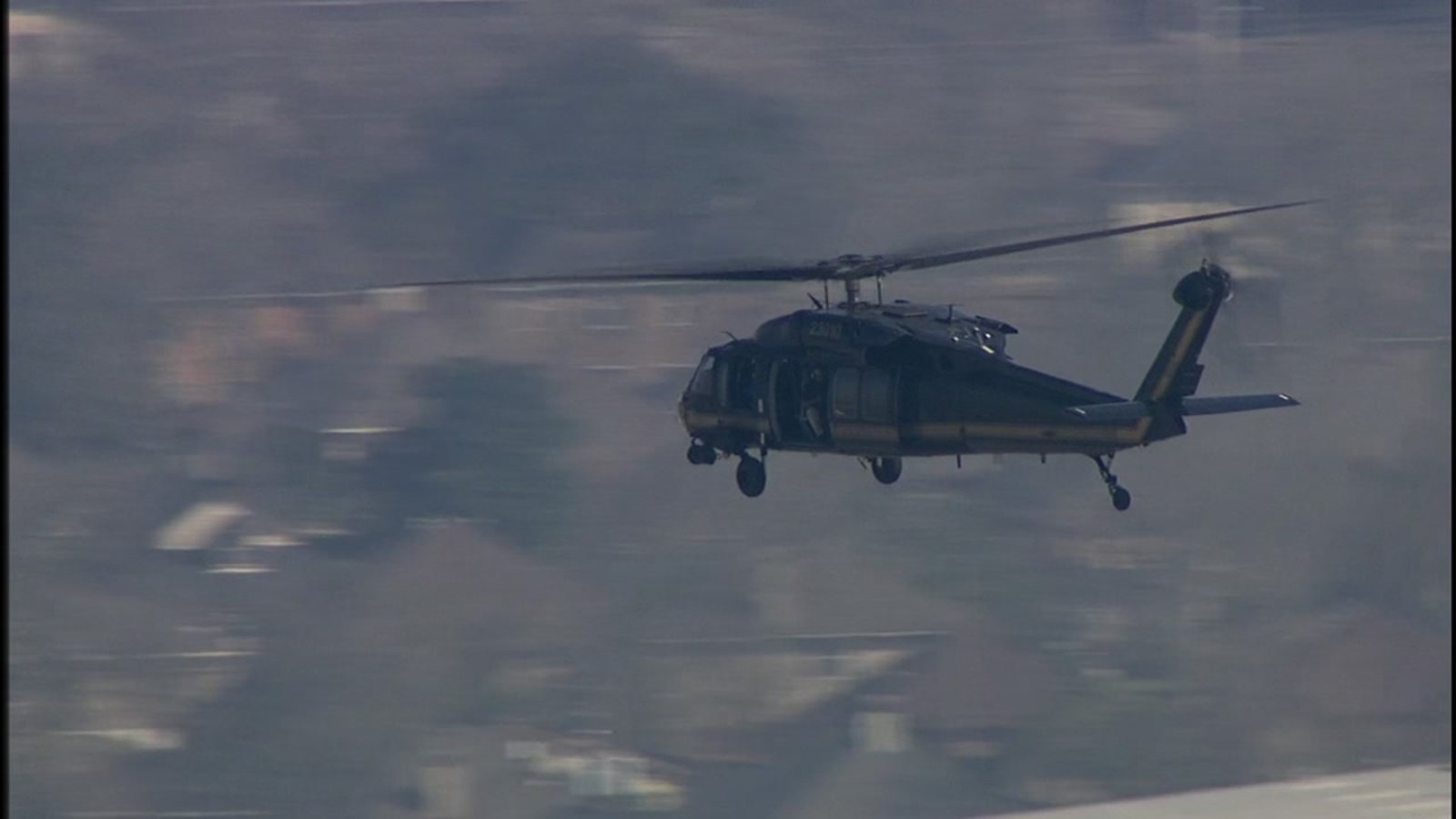 Border Patrol Blackhawk helicopters fly security over NRG - ABC13 Houston