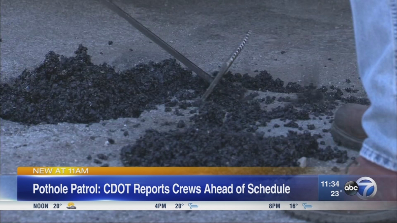City on top of pothole repairs thanks to mild winter - ABC7 Chicago