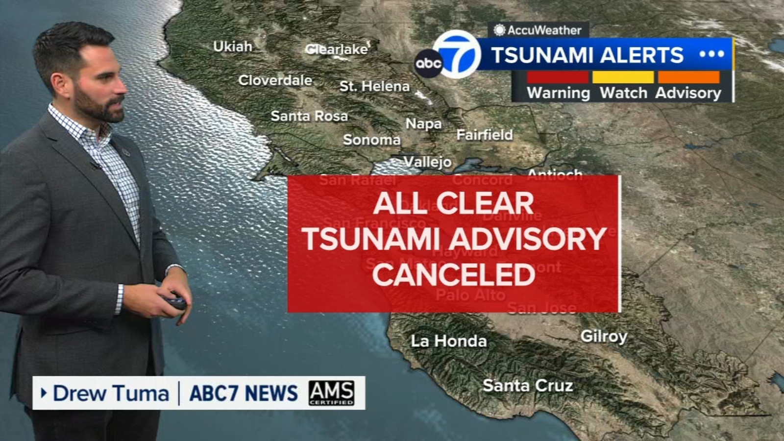 Tsunami Advisory canceled for Bay Area - ABC7 San Francisco
