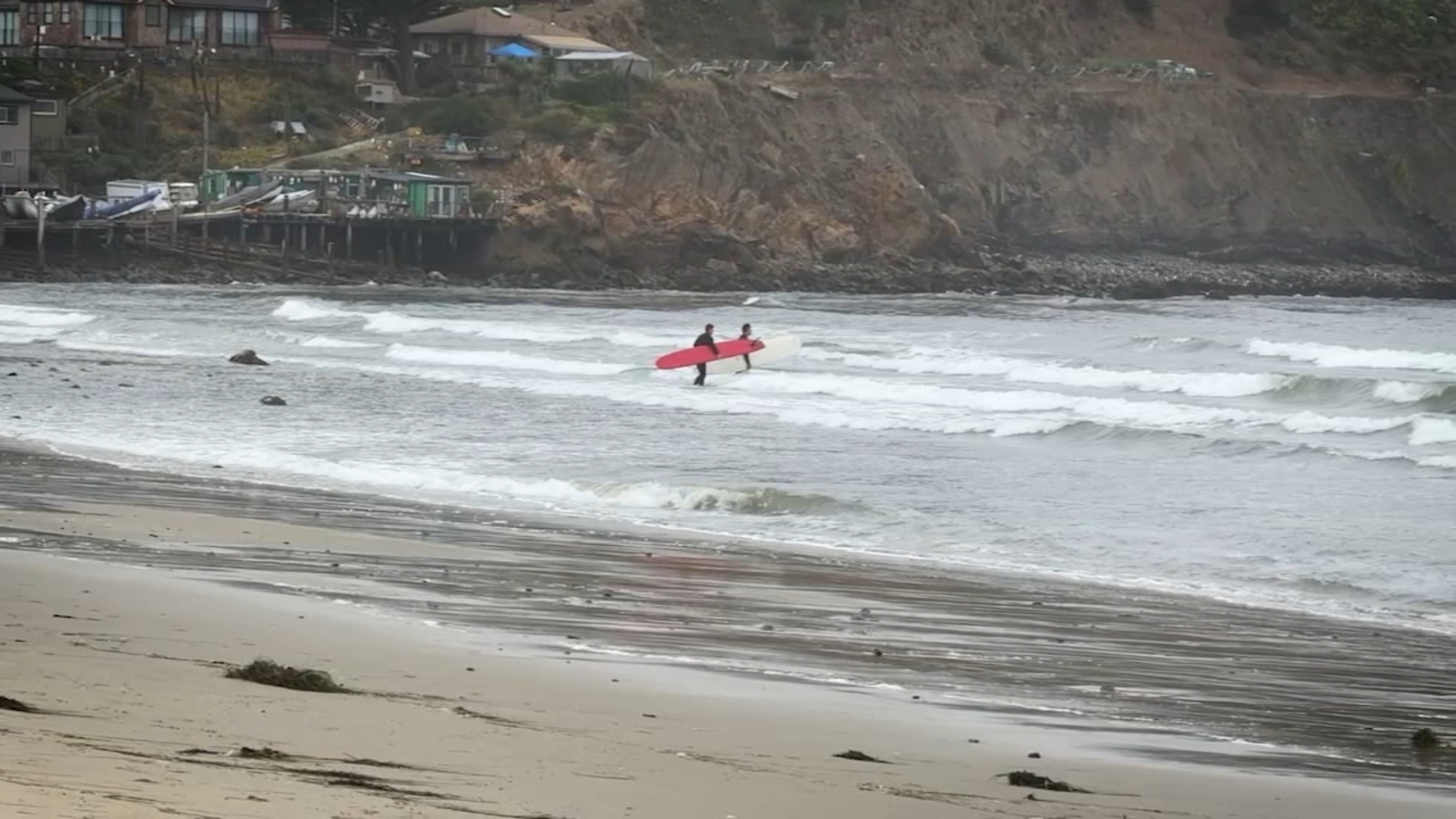 Despite Tsunami threat, surfers took to Pacifica to catch waves - ABC7 ...
