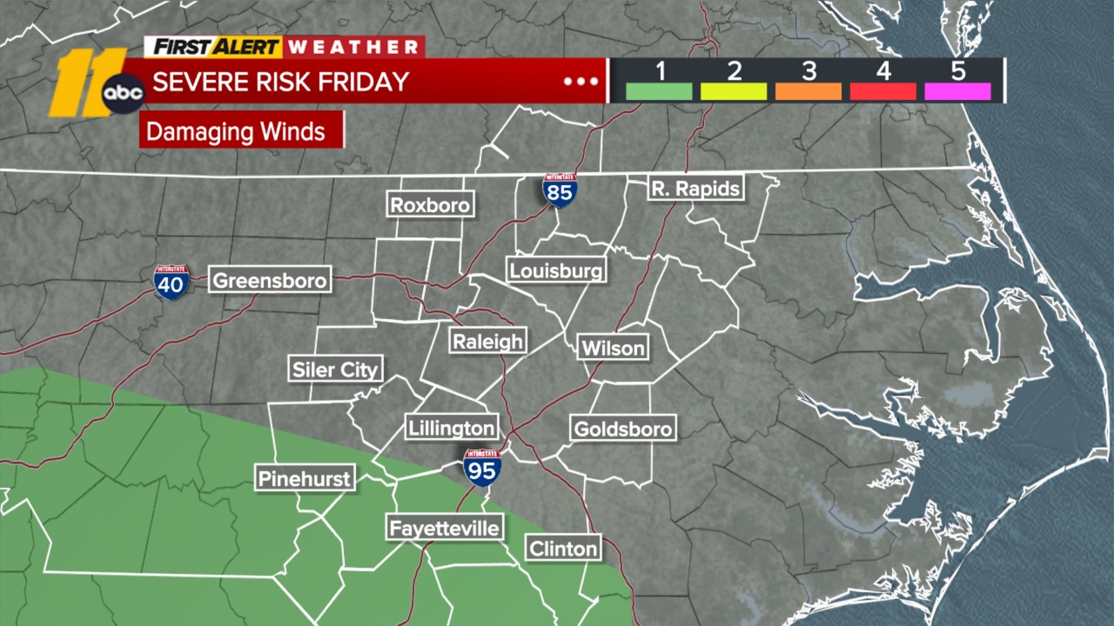 Severe weather risk Friday as storms return, heatwave ends - ABC11 ...