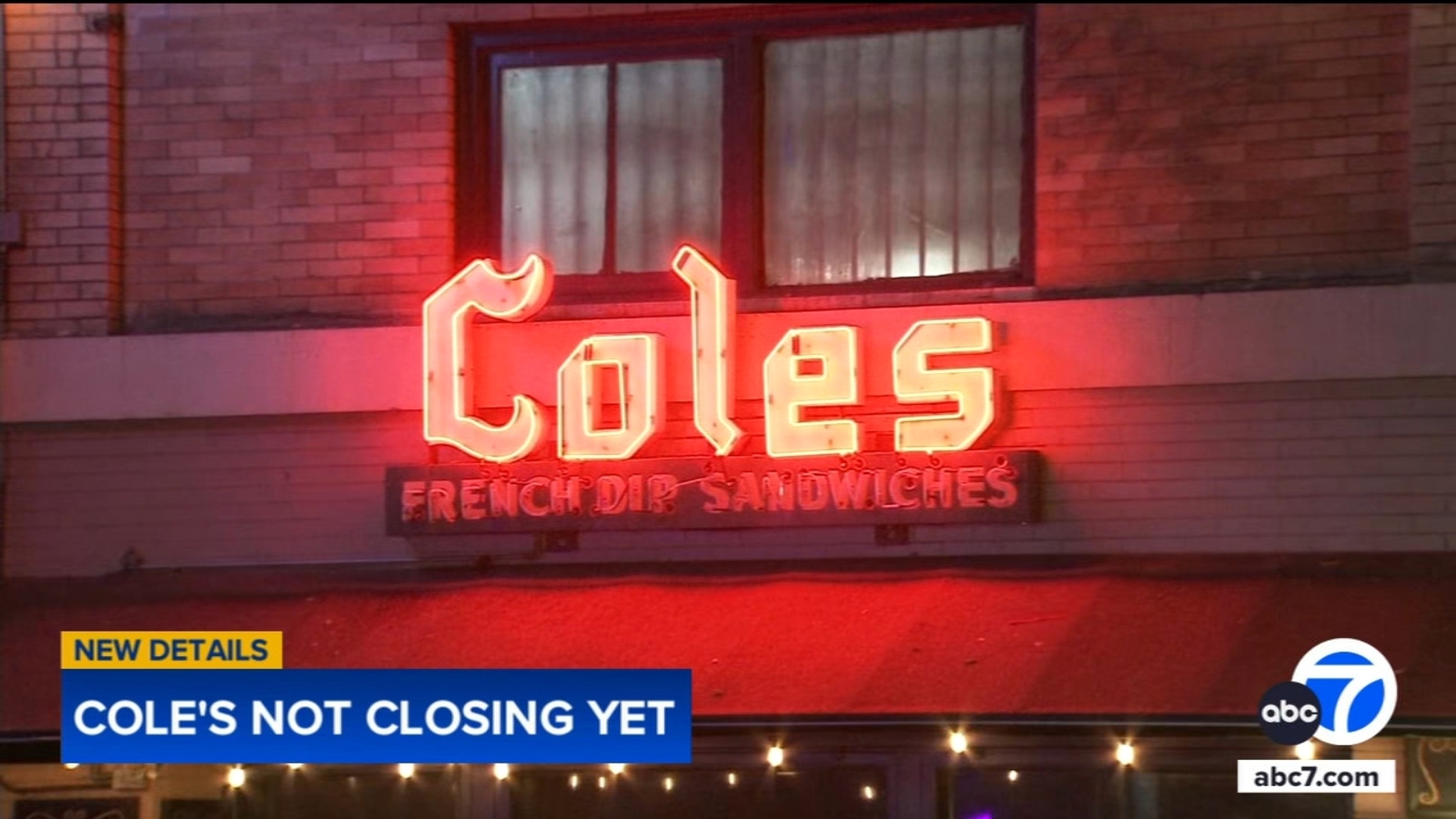 Cole's French Dip in downtown LA to remain open through mid-September ...