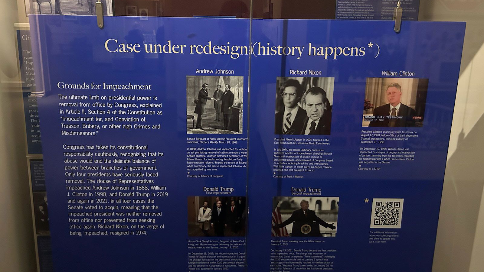 Smithsonian impeachment exhibit: National Museum of American History removes Trump impeachment ...