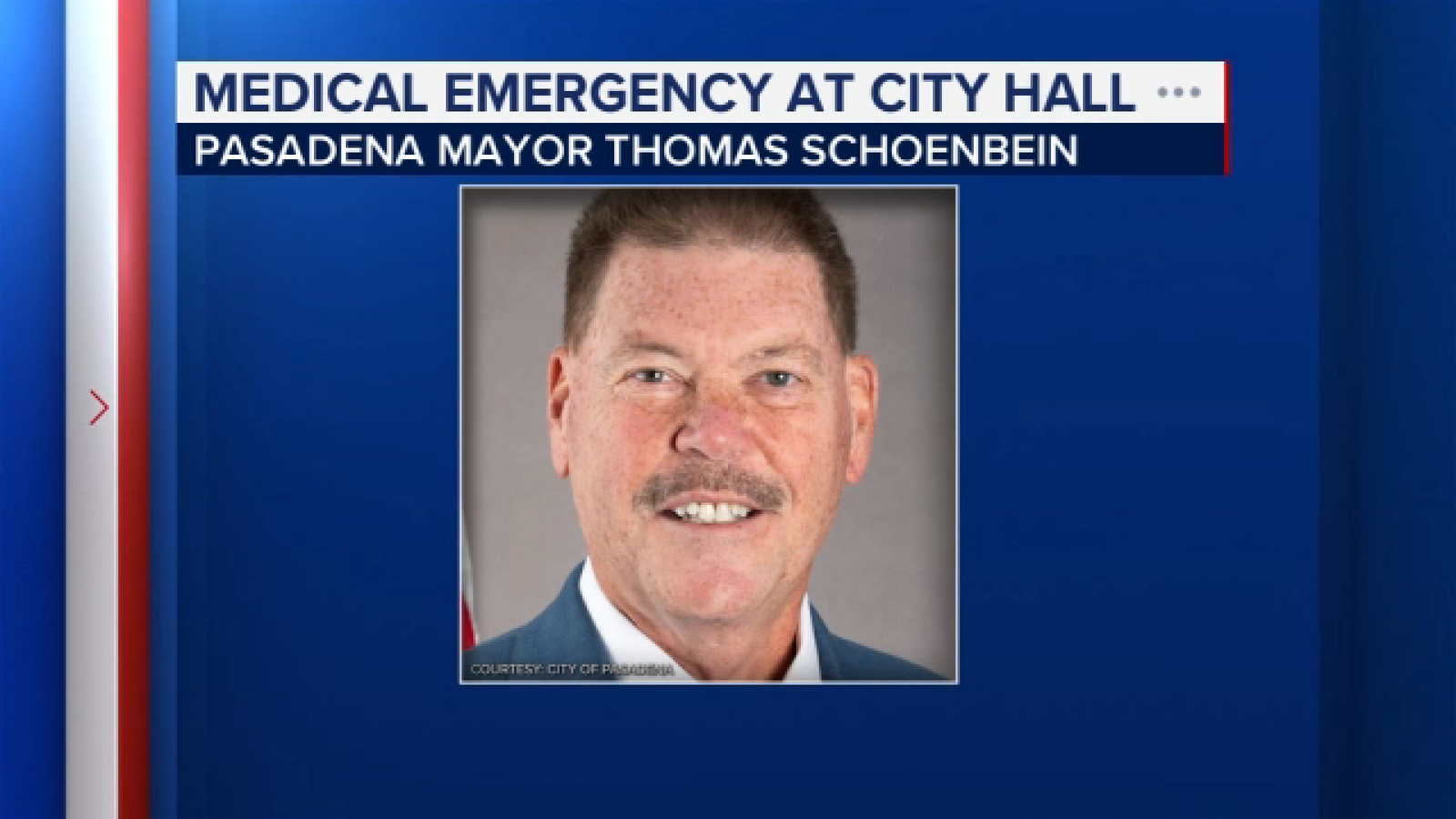 Pasadena Mayor Thomas Schoenbein flown to the hospital after suffering ...
