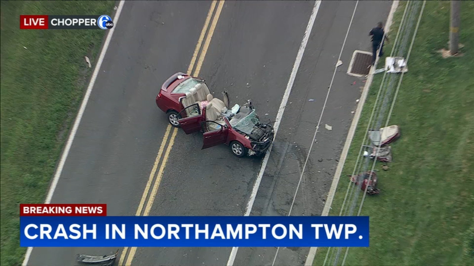 1 dead after car, truck collide in on Bristol Road in Northampton Twp ...