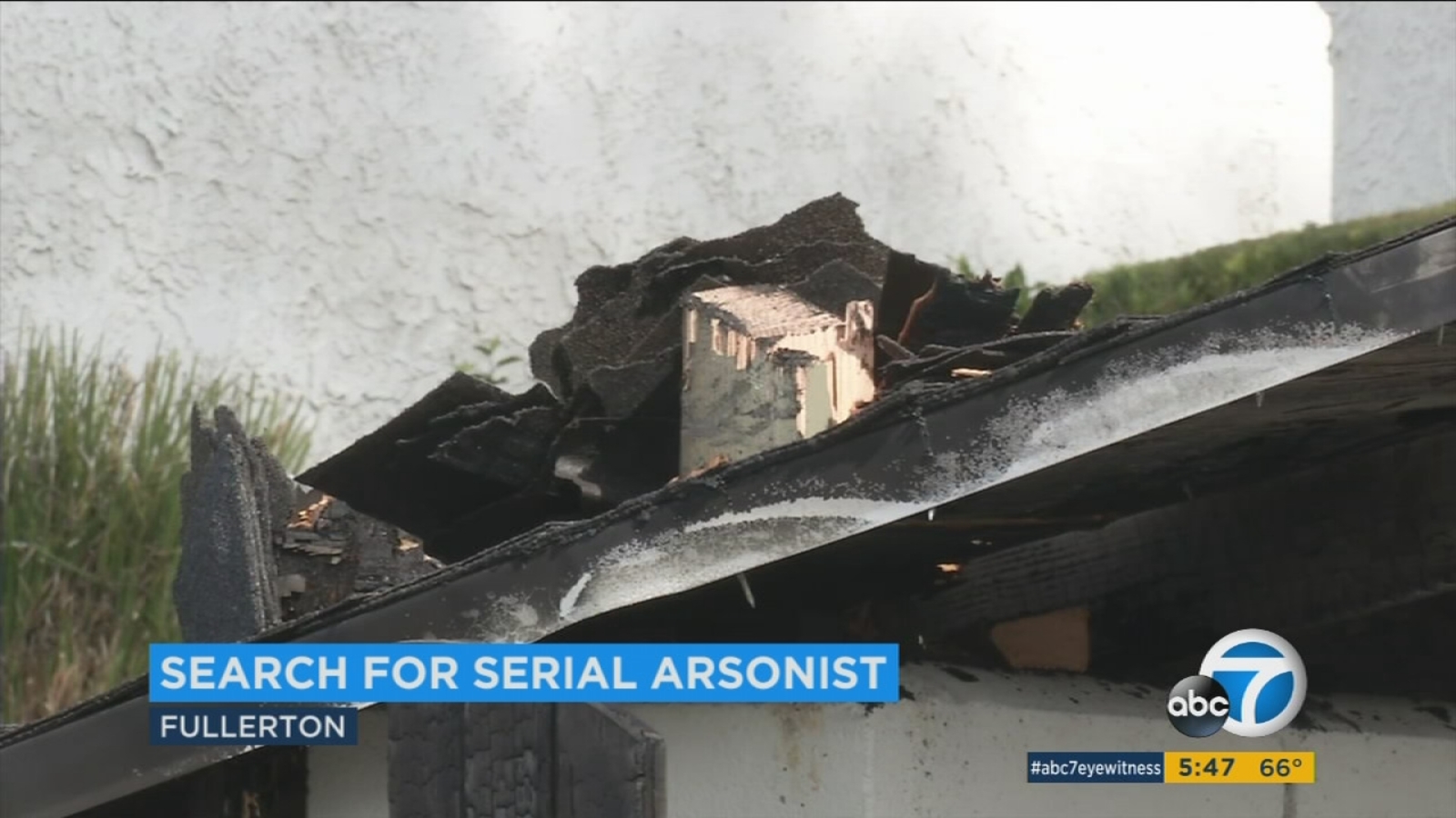Fullerton serial arsonist sets fire to car, dumpsters - ABC7 Los Angeles