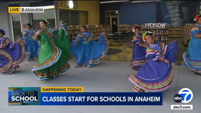 Edison Elementary in Anaheim celebrates first day of school with ...