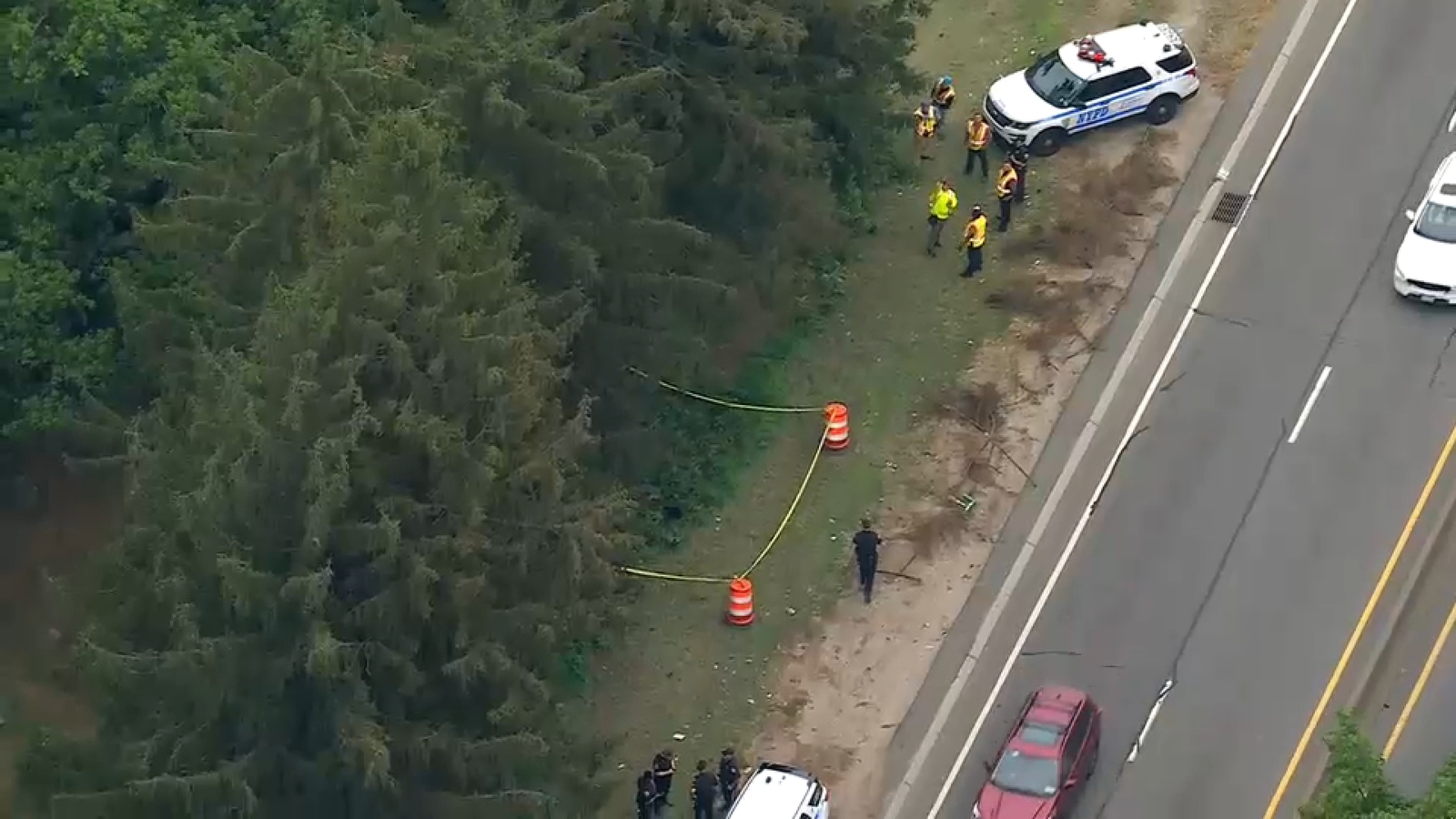 Skeletal remains found in garbage bag along Jackie Robinson Parkway in ...