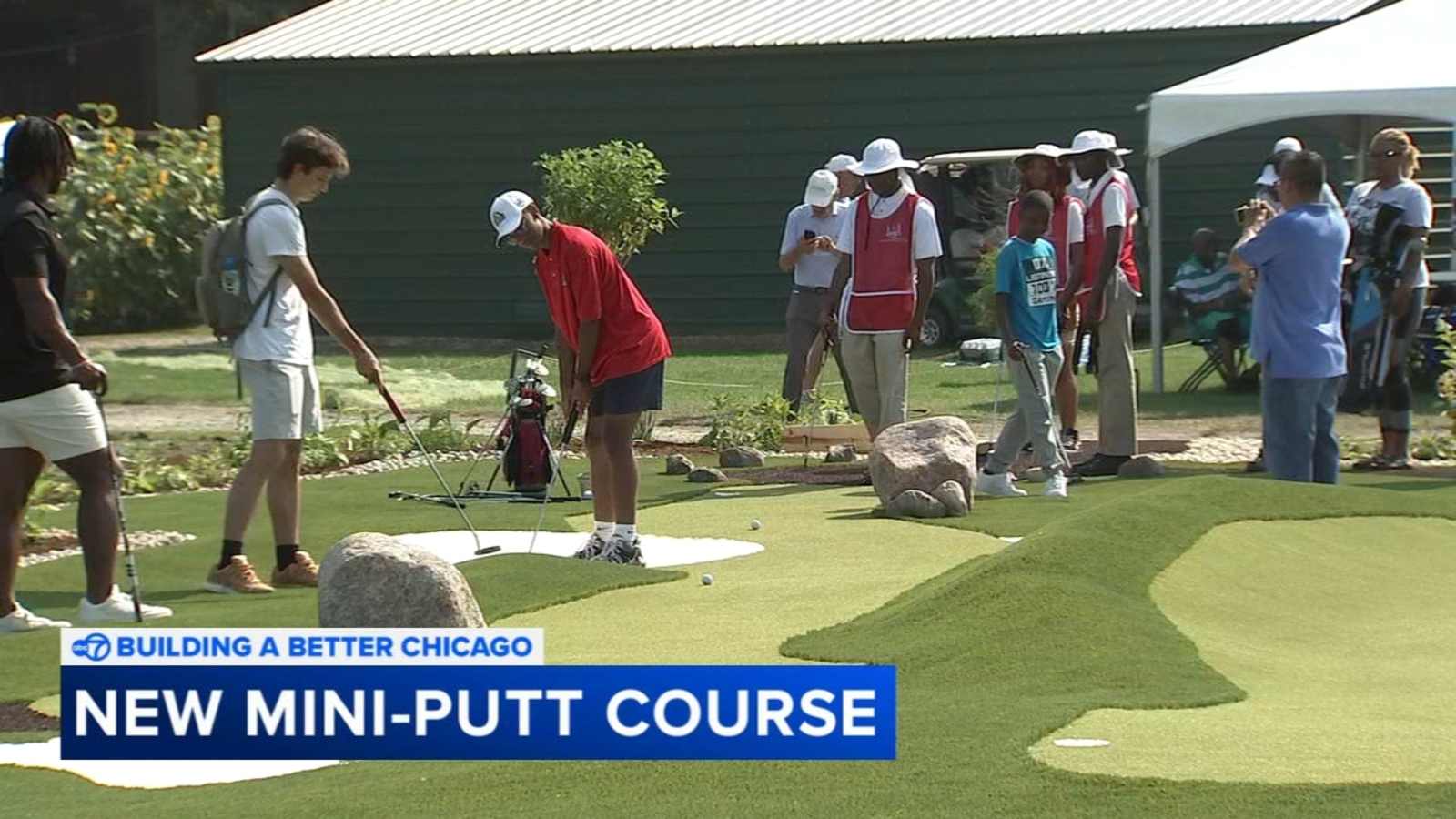 New free mini-putt golf course opens in Austin's Columbus Park on West ...