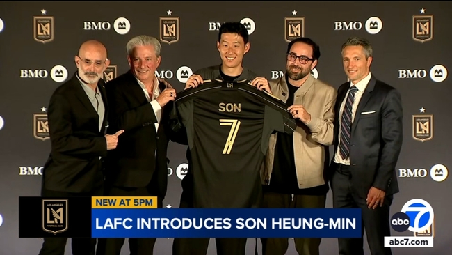 LAFC to welcome Premier League soccer star Son Heung-Min after MLS record deal - ABC7 Los Angeles