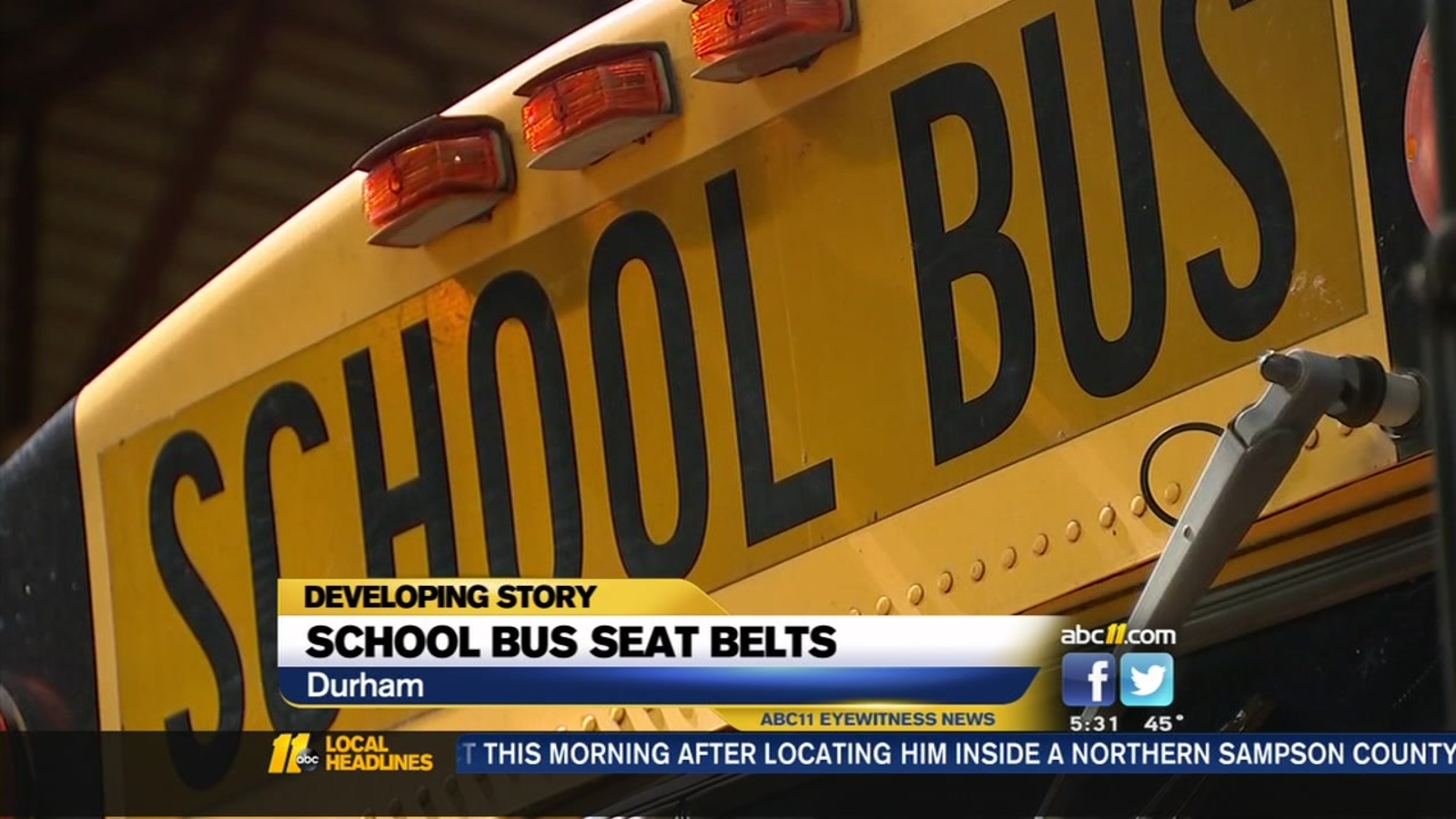Durham to get 9 school buses with new seat-belt system - ABC11 Raleigh ...
