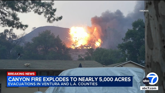 Castaic High School closed Friday as Canyon Fire rages near campus ...