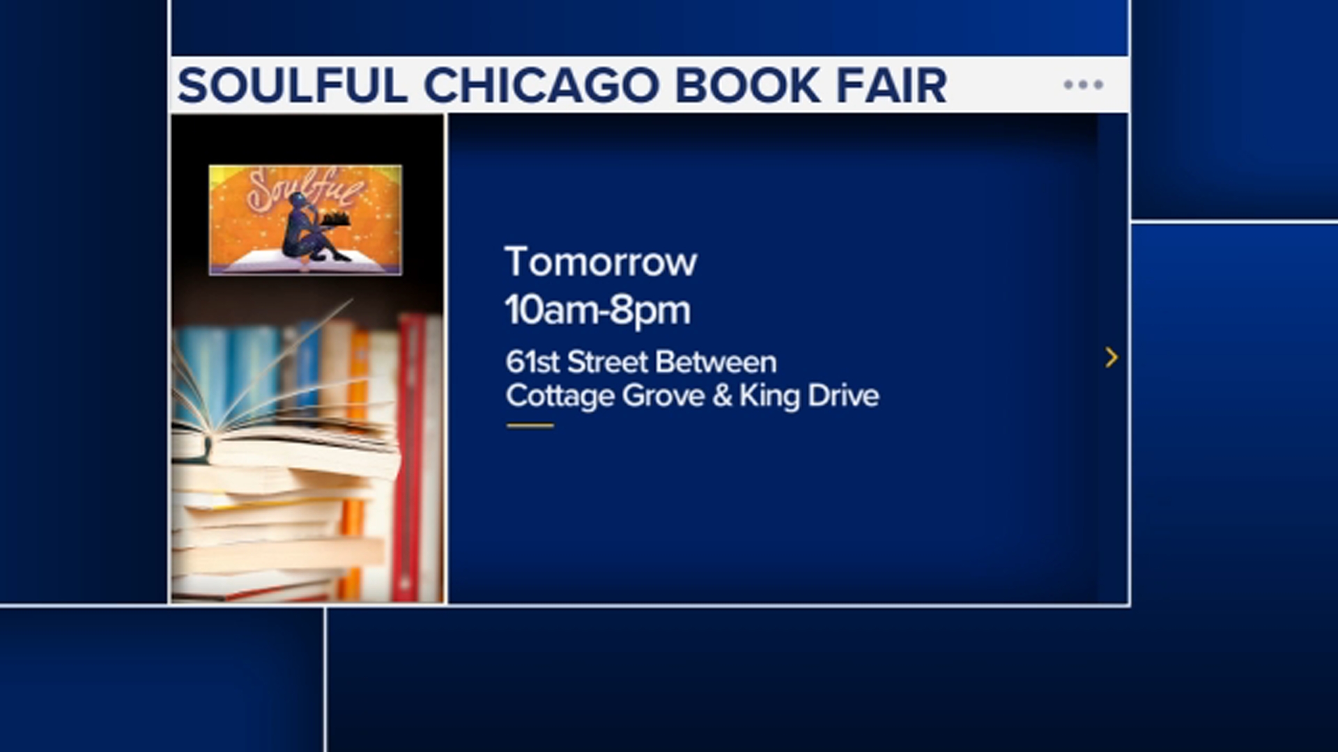 Soulful Chicago Book Fair returns August 9 to 61st Street on South Side ...