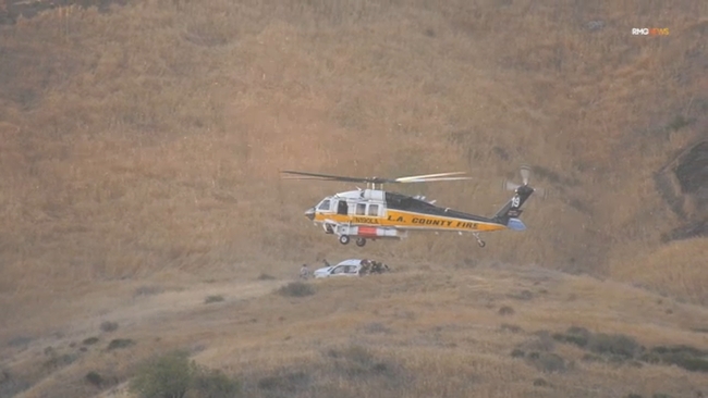 Firefighter hurt in rollover crash at Canyon Fire - ABC7 Los Angeles